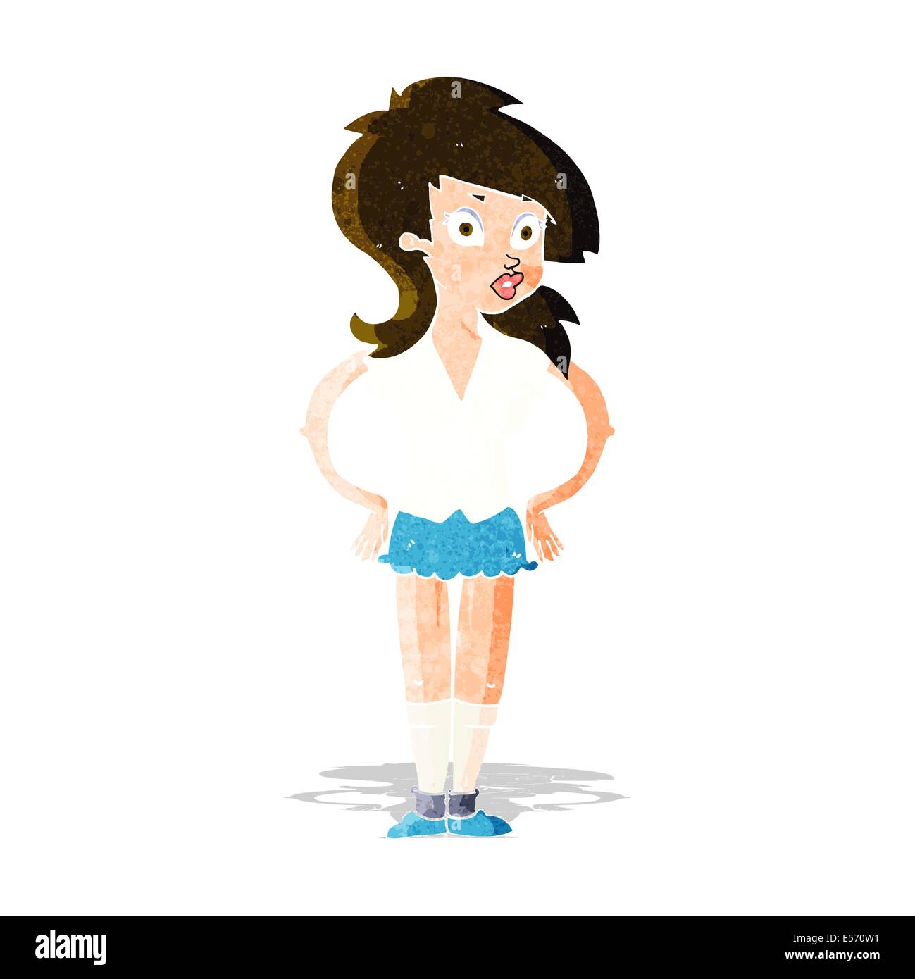 cartoon pretty woman Stock Vector Image & Art - Alamy
