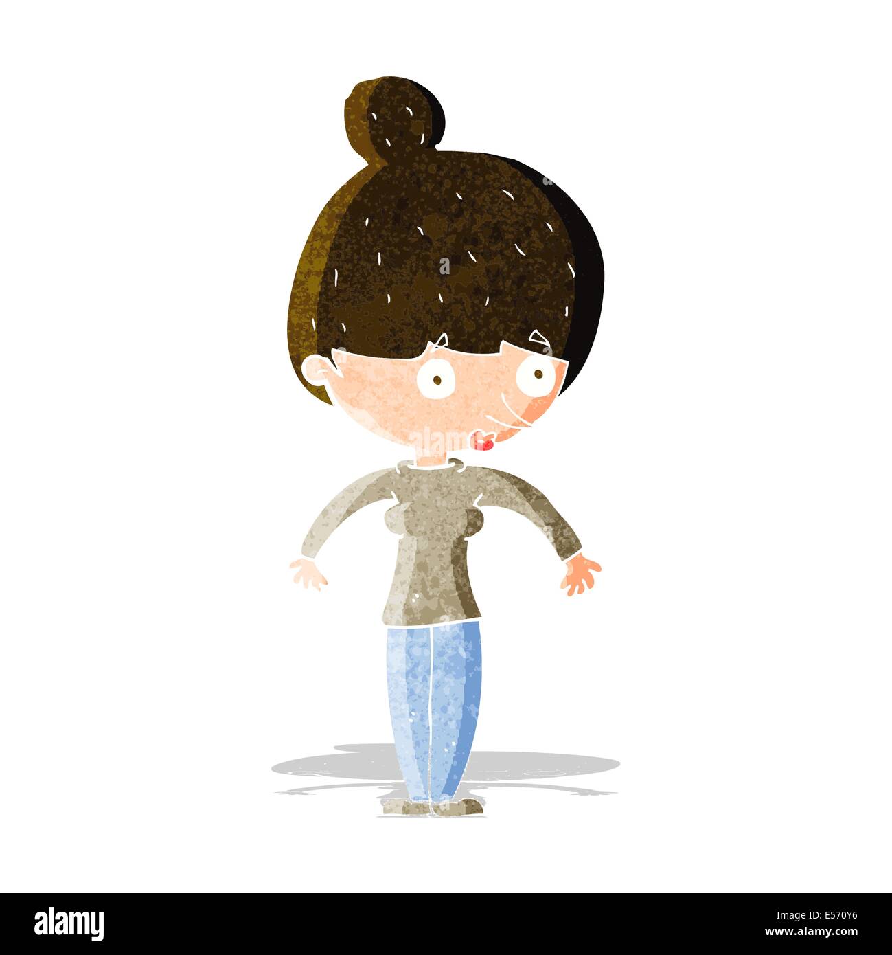 cartoon woman staring Stock Vector Image & Art - Alamy