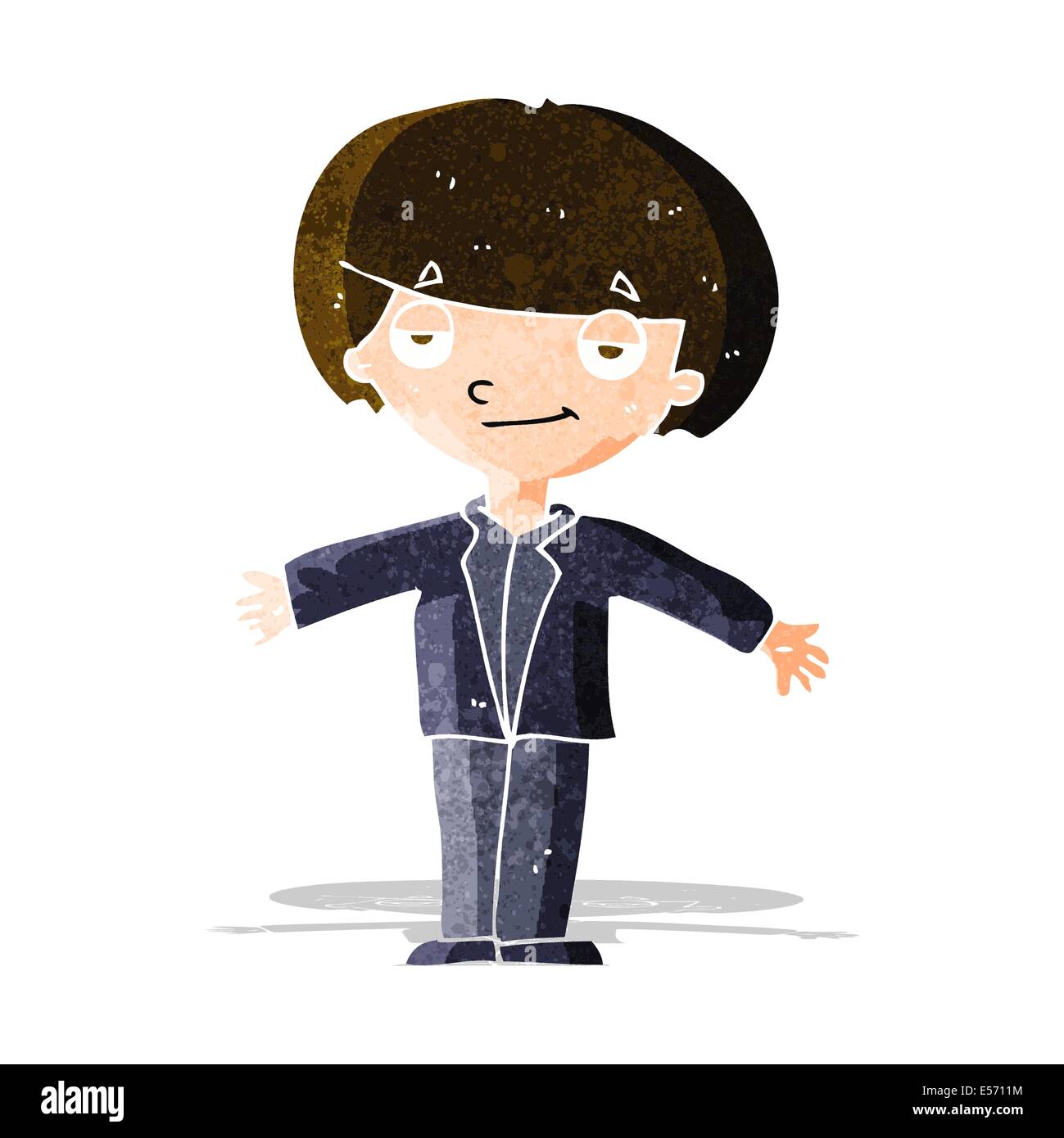 cartoon smug boy Stock Vector Image & Art - Alamy