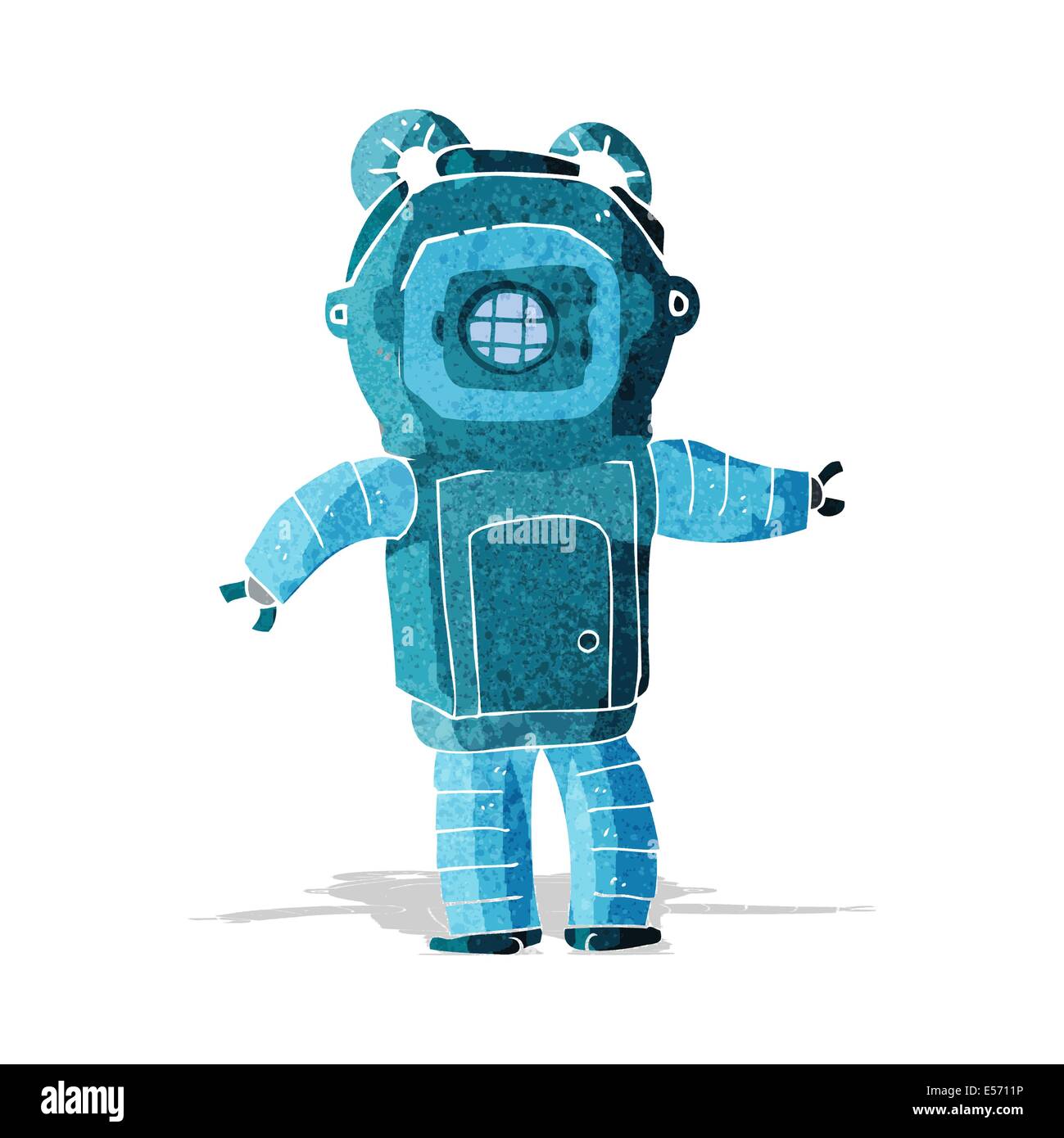 cartoon deep sea diver Stock Vector Image & Art - Alamy