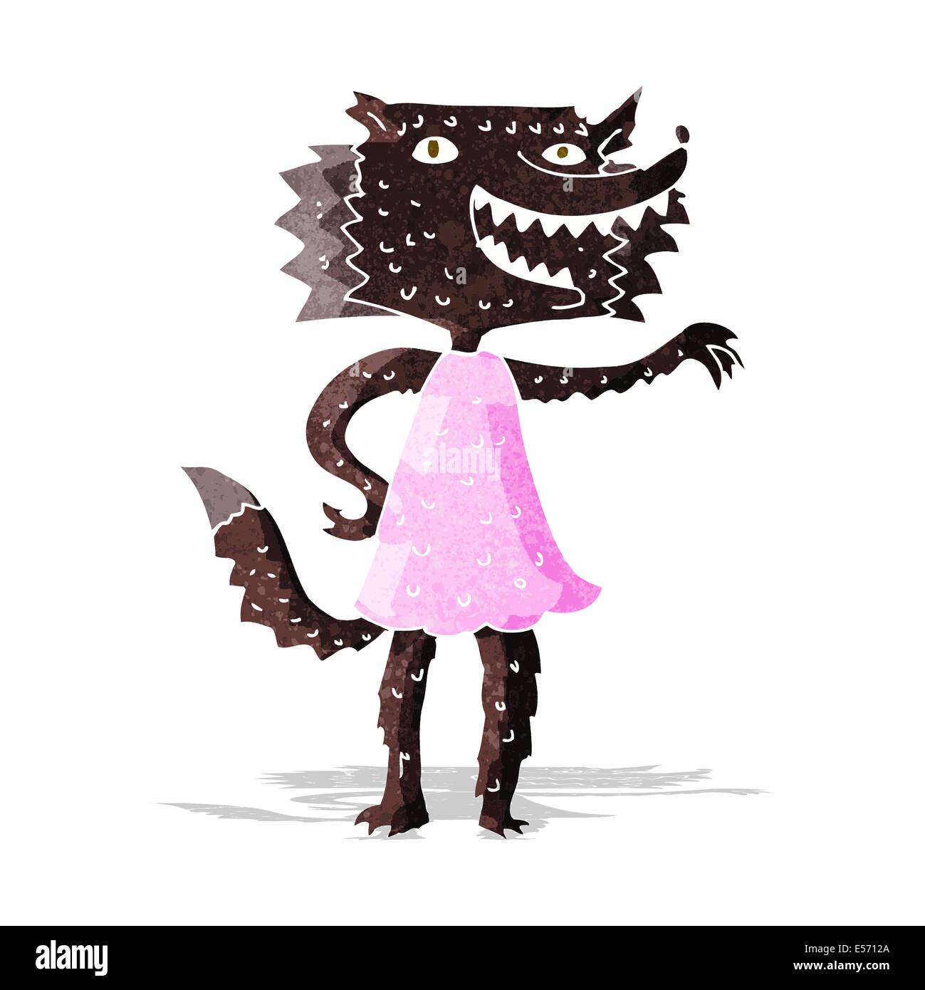 cartoon wolf girl Stock Vector Image & Art - Alamy