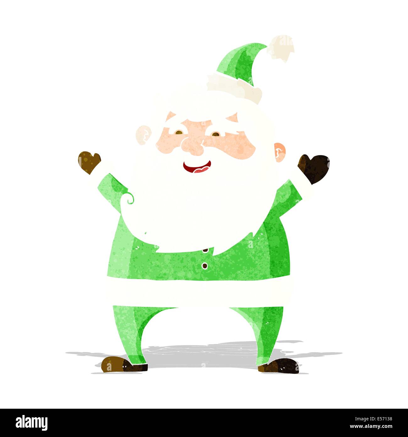 jolly santa cartoon Stock Vector Image & Art - Alamy