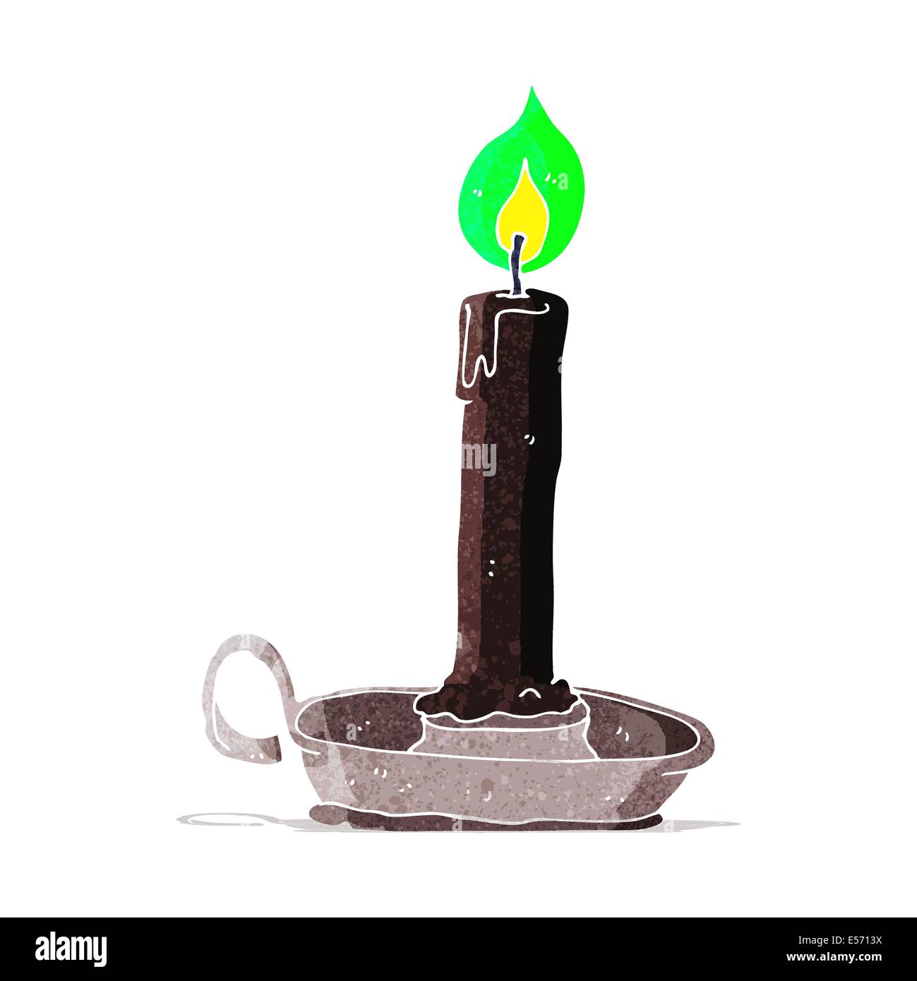 cartoon spooky black candle Stock Vector Image & Art - Alamy