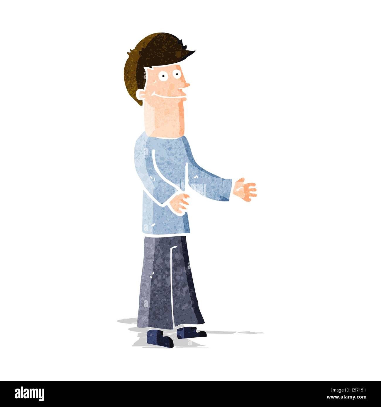 cartoon man shrugging shoulders Stock Vector Image & Art - Alamy