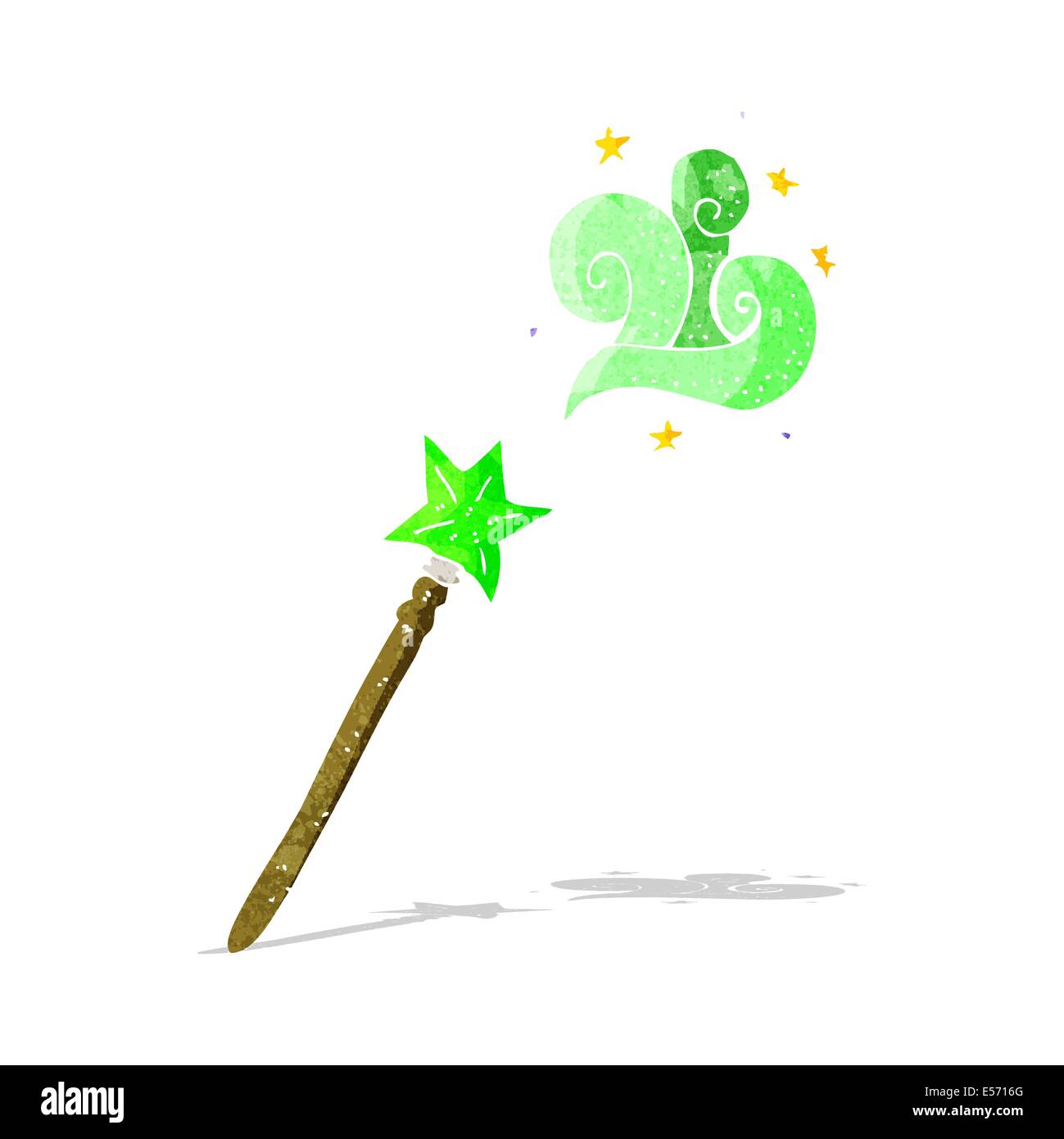 Cartoon magic wand casting spell Cut Out Stock Images & Pictures - Alamy