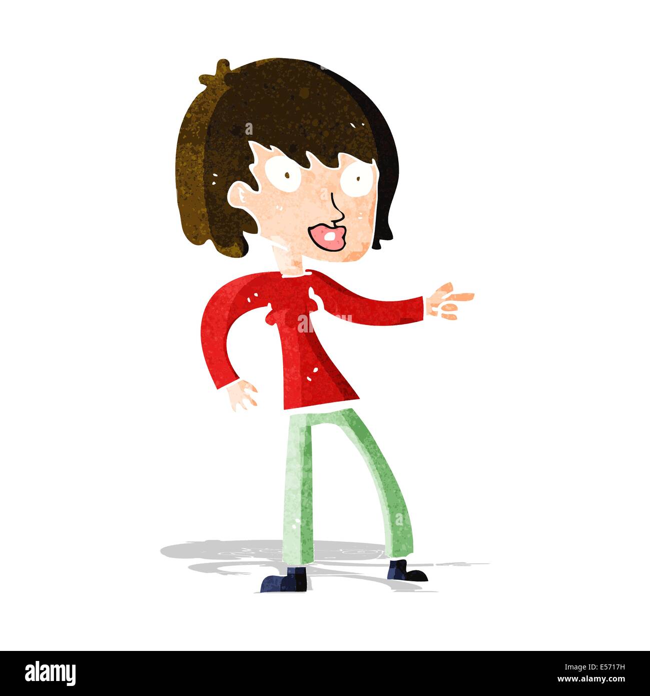 cartoon woman pointing Stock Vector Image & Art - Alamy