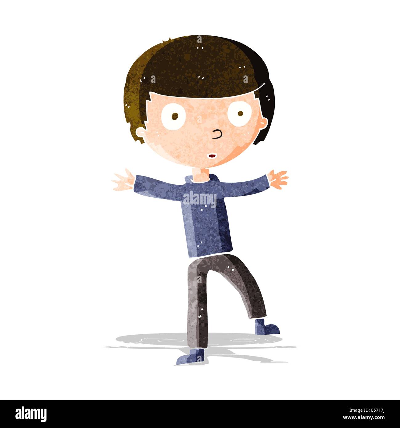 cartoon startled boy Stock Vector Image & Art - Alamy