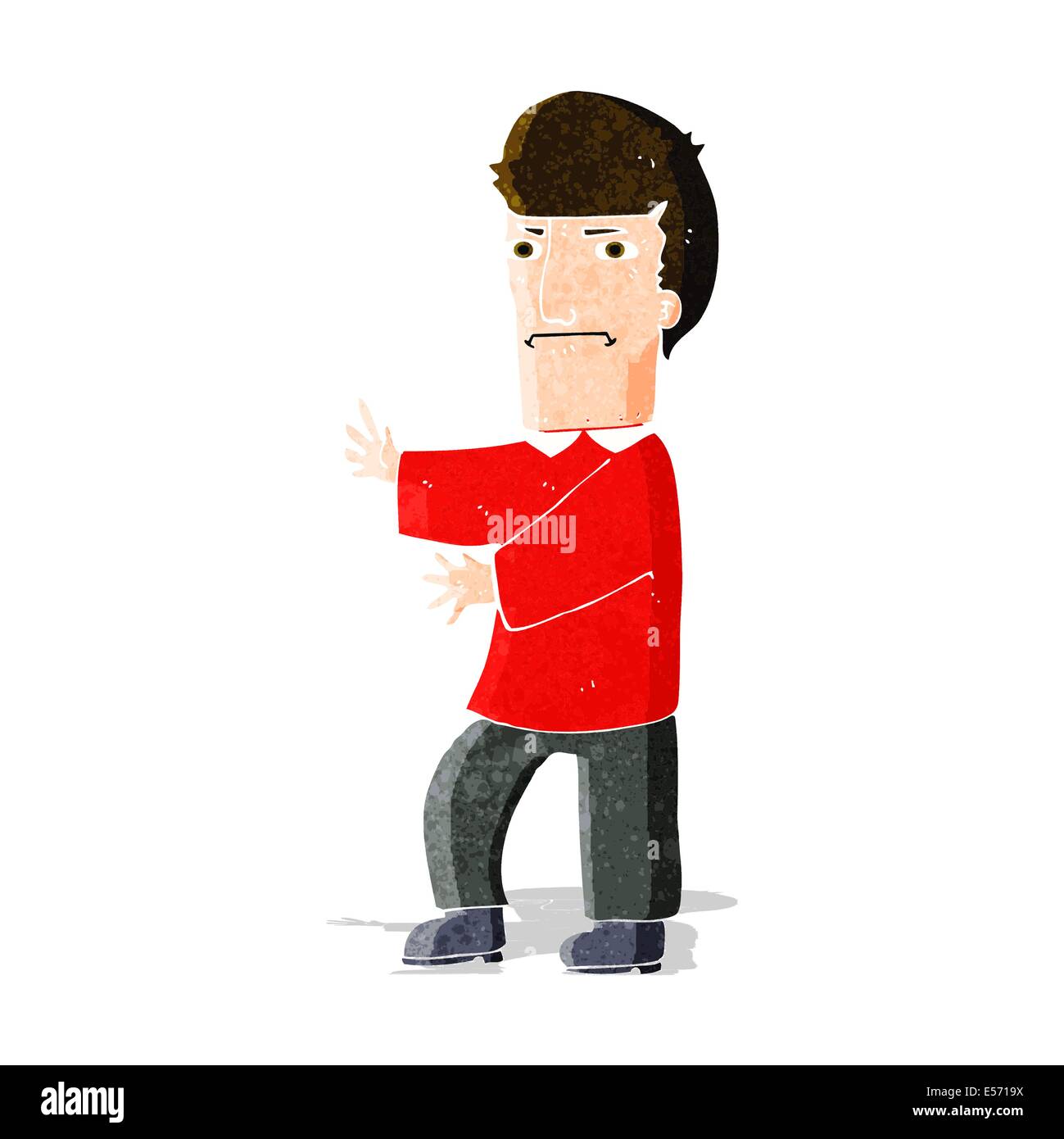 cartoon grumpy man Stock Vector Image & Art - Alamy