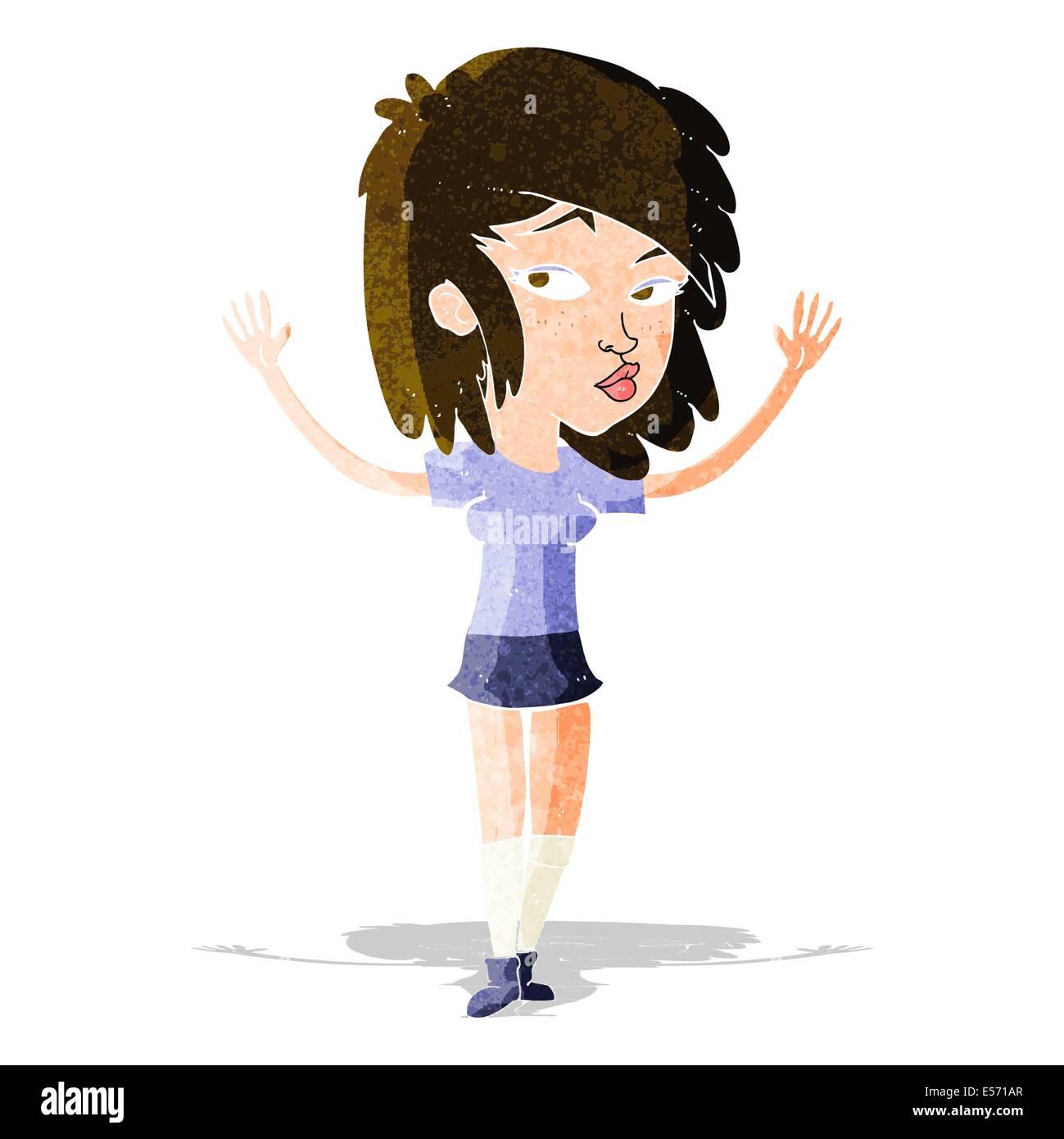 cartoon pretty girl Stock Vector Image & Art - Alamy