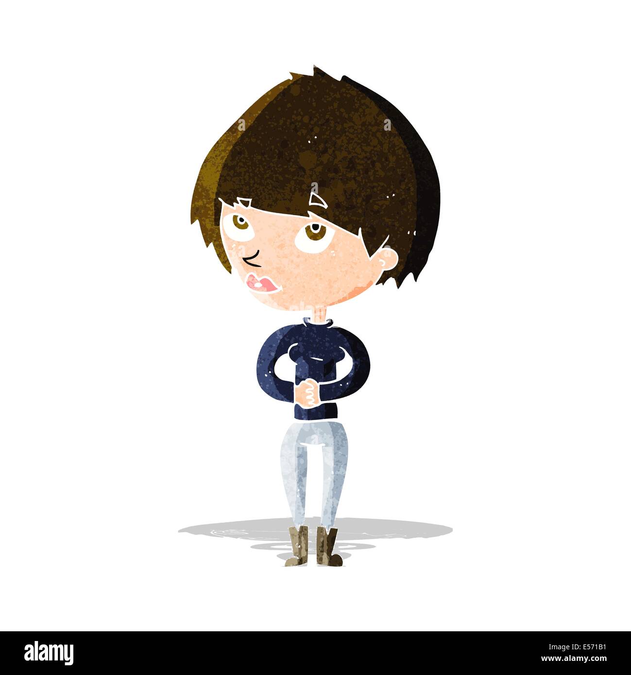 cartoon woman considering Stock Vector Image & Art - Alamy