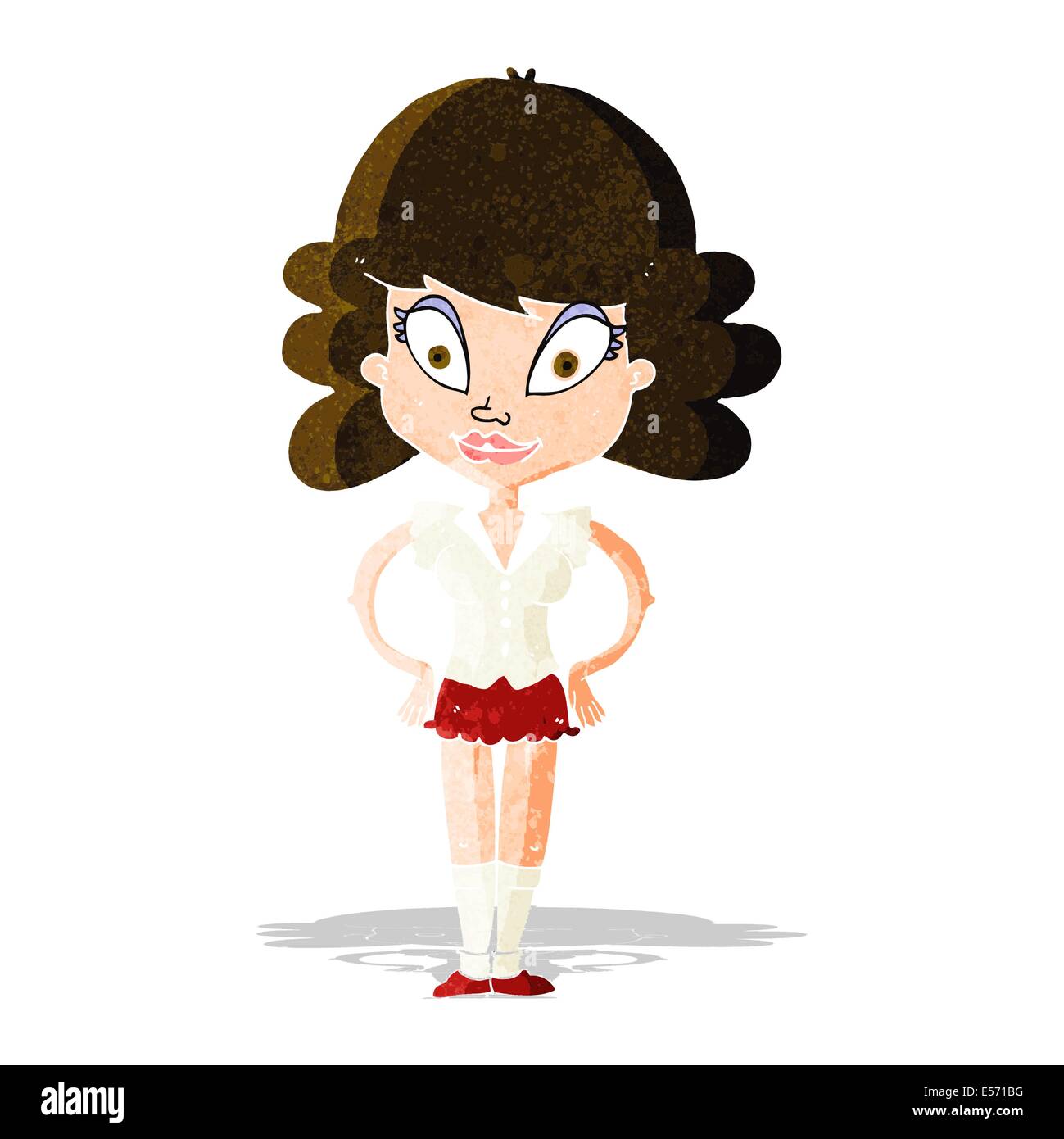 cartoon pretty woman Stock Vector Image & Art - Alamy