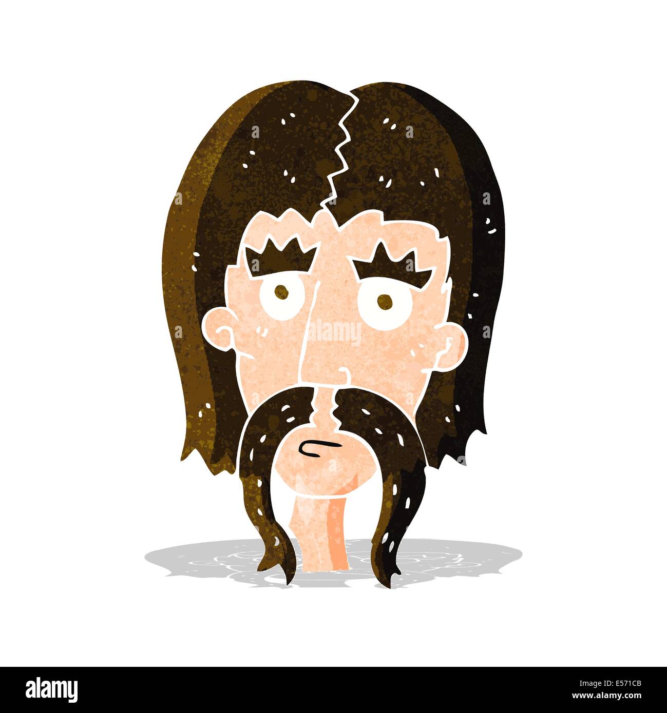 Man with long mustache Stock Vector Images - Alamy