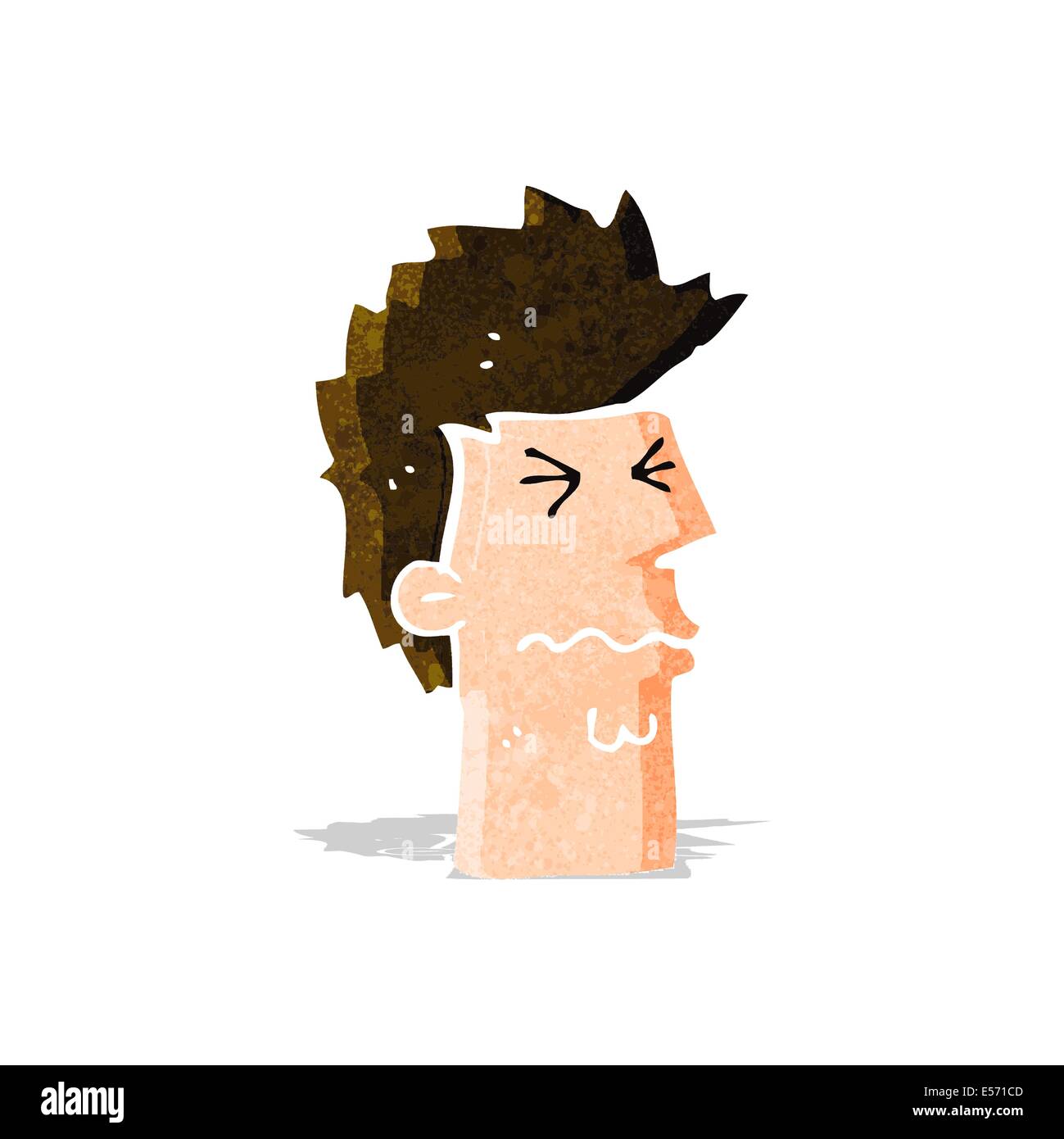 cartoon stressed out face Stock Vector Image & Art - Alamy