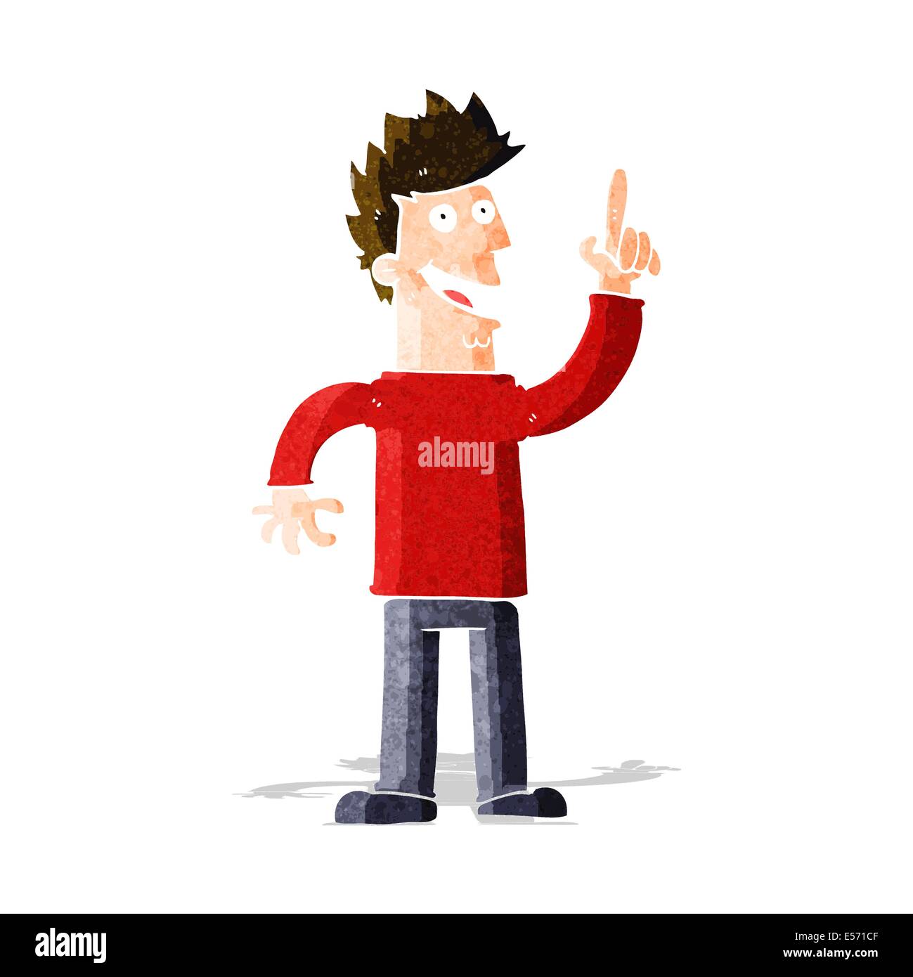 cartoon man with great new idea Stock Vector Image & Art - Alamy