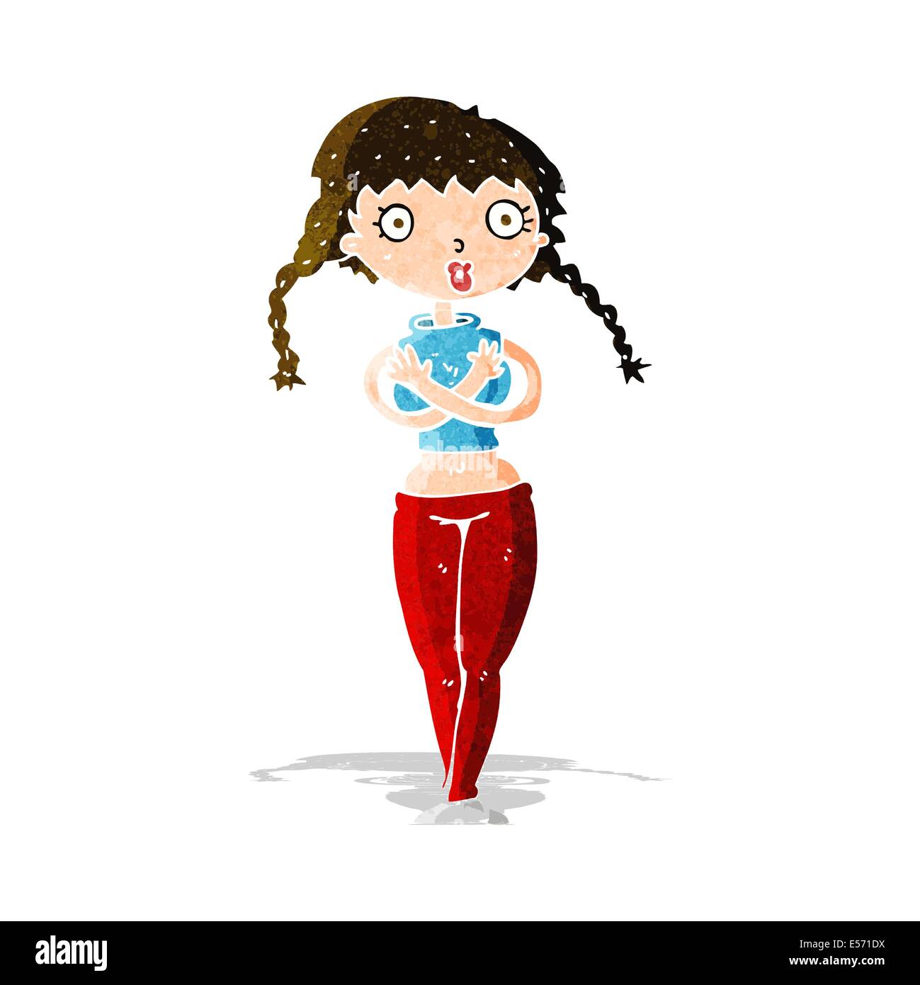 Offended woman Stock Vector Images - Alamy