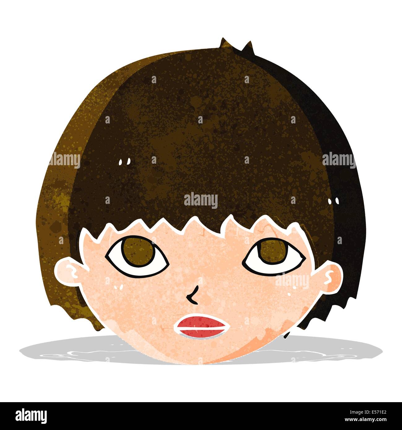 cartoon girl staring Stock Vector Image & Art - Alamy