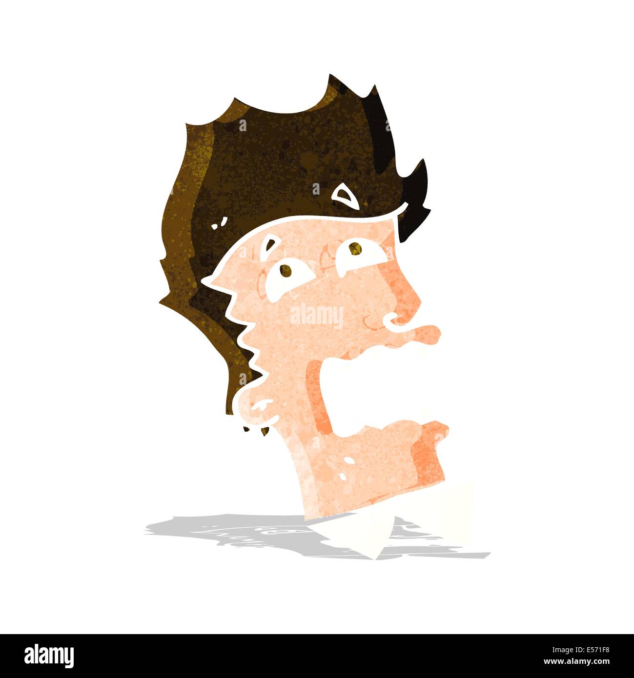 cartoon frightened man Stock Vector Image & Art - Alamy