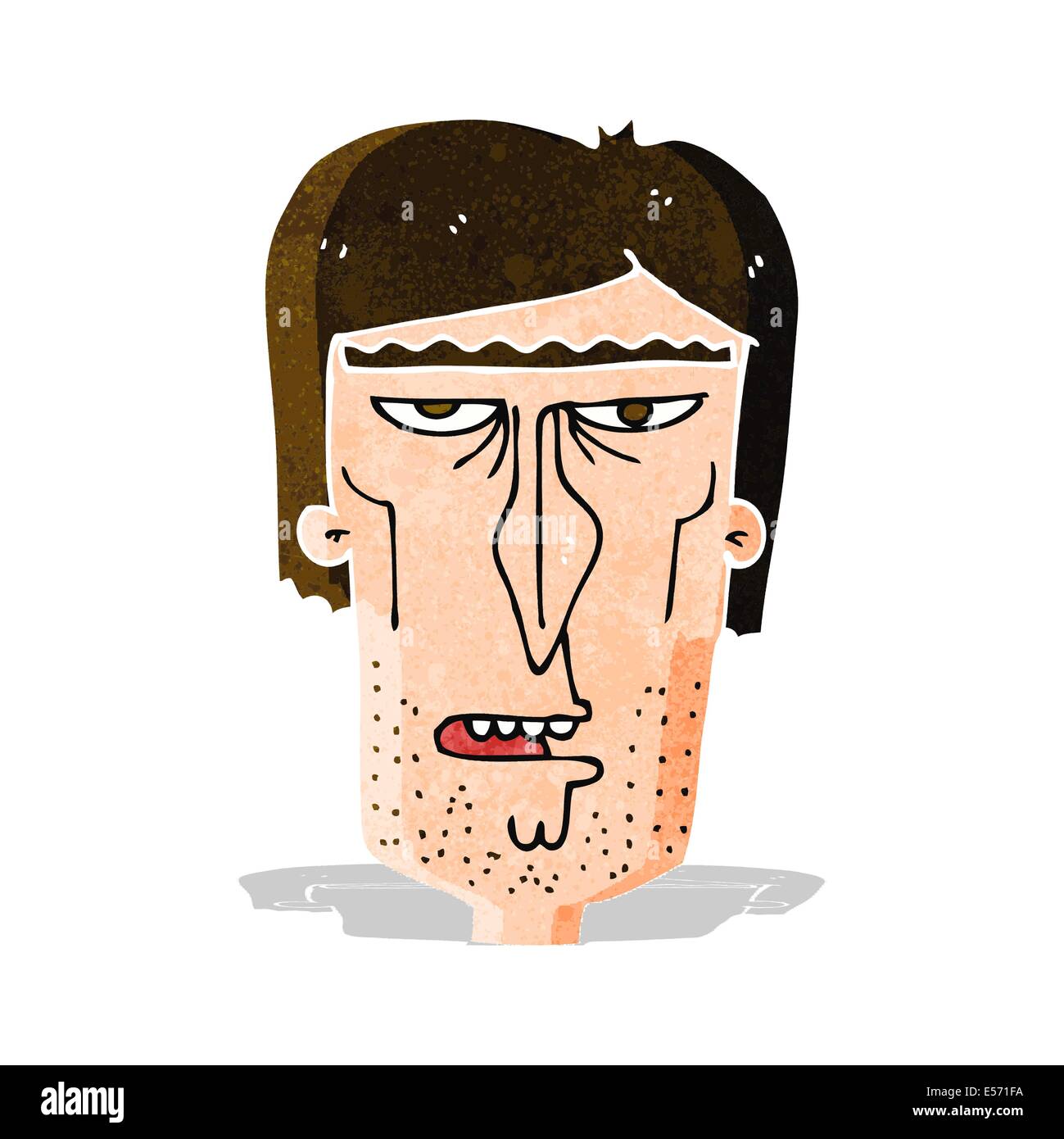 cartoon angry face Stock Vector Image & Art - Alamy