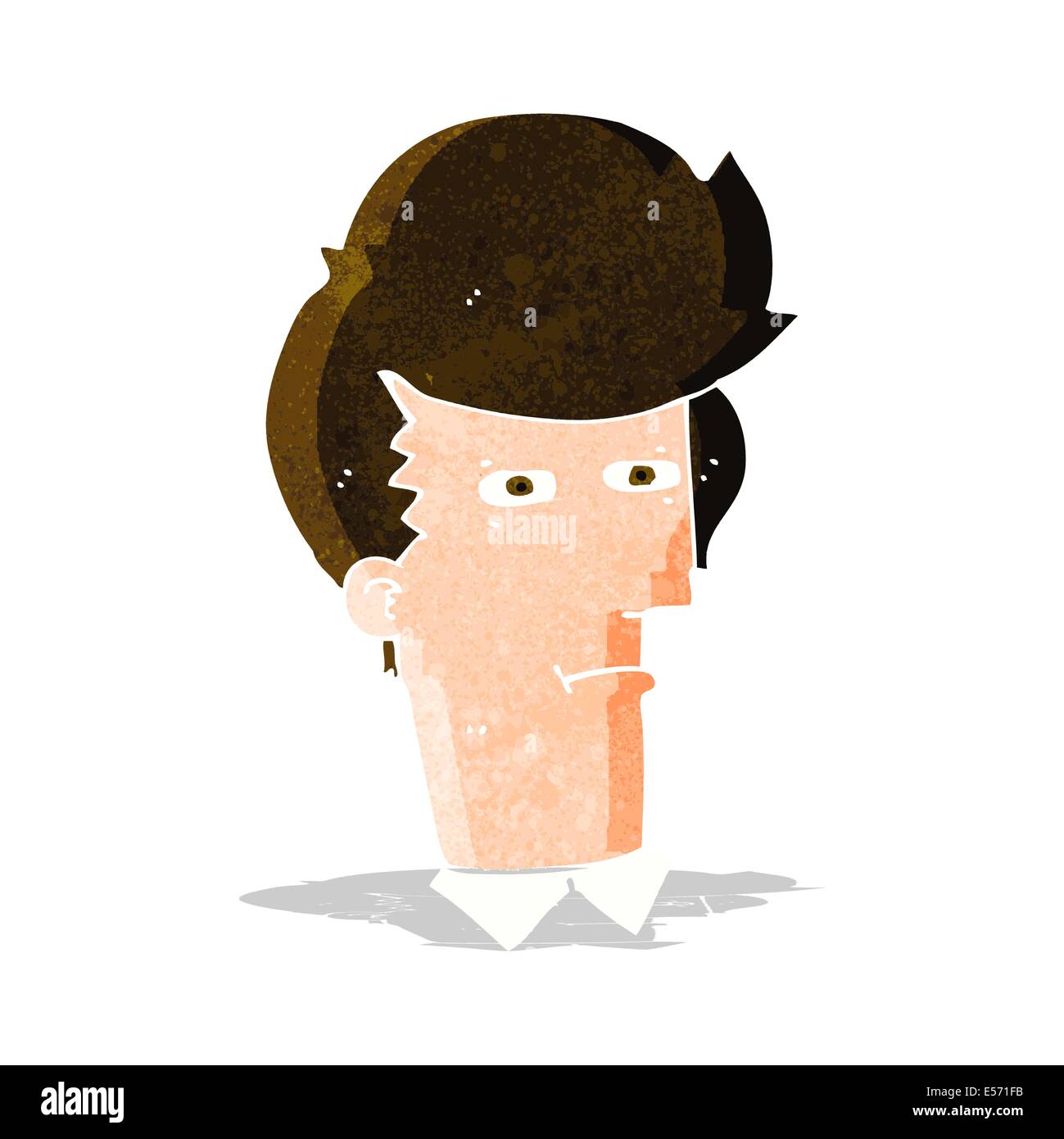 cartoon man narrowing eyes Stock Vector Image & Art - Alamy