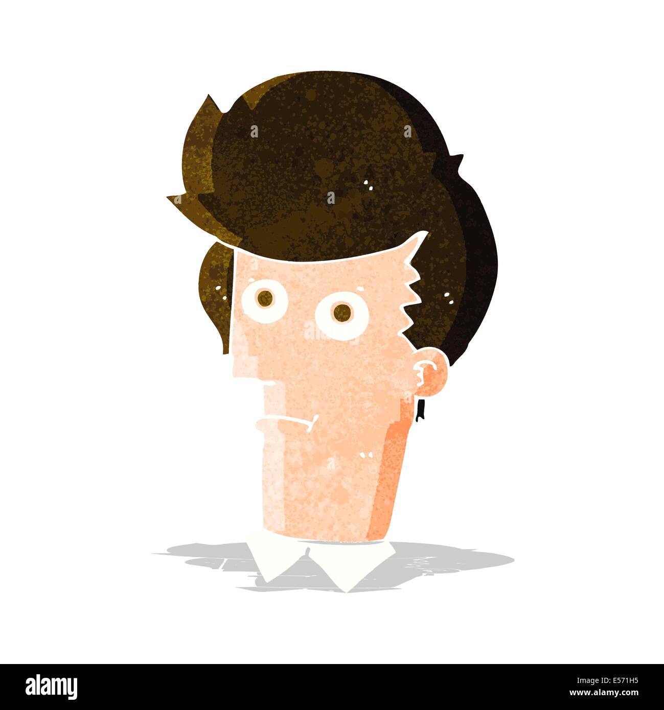 Cartoon staring face Cut Out Stock Images & Pictures - Alamy