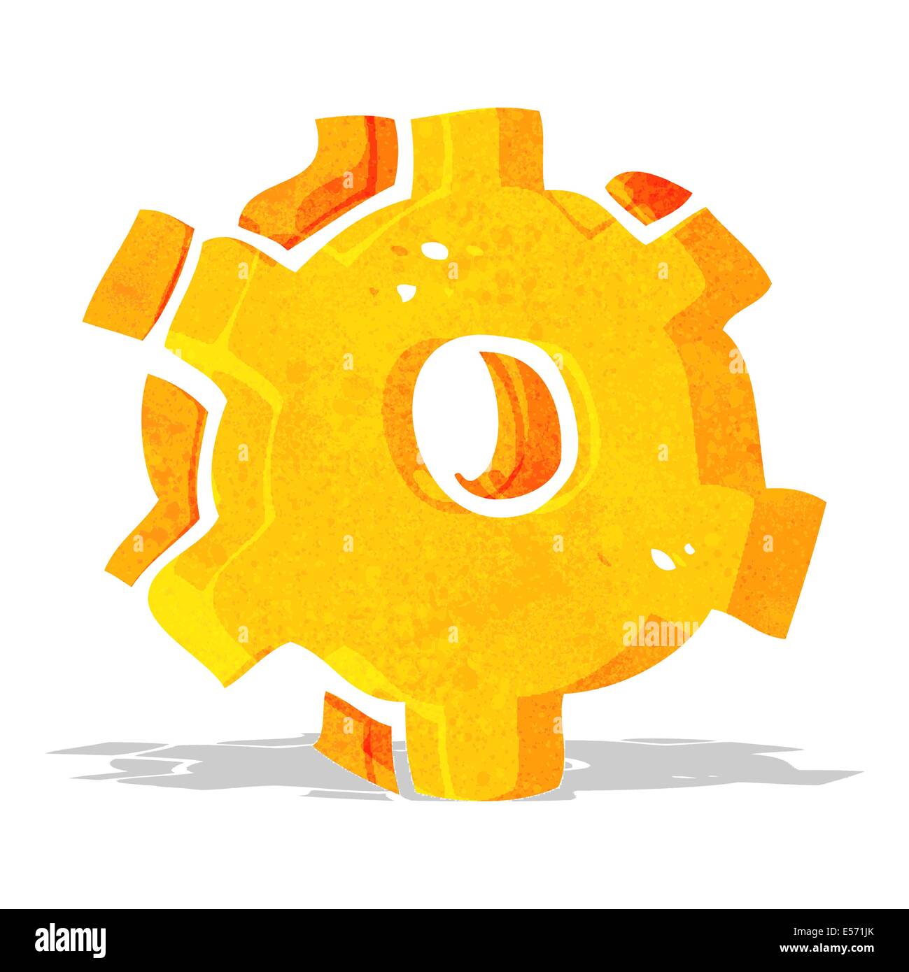 Cartoon cog symbol Cut Out Stock Images & Pictures - Alamy
