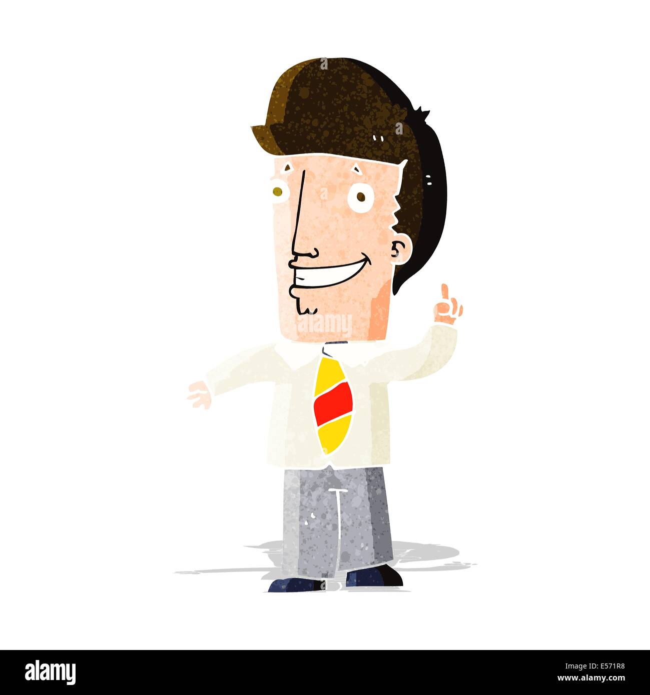 cartoon office man with idea Stock Vector Image & Art - Alamy