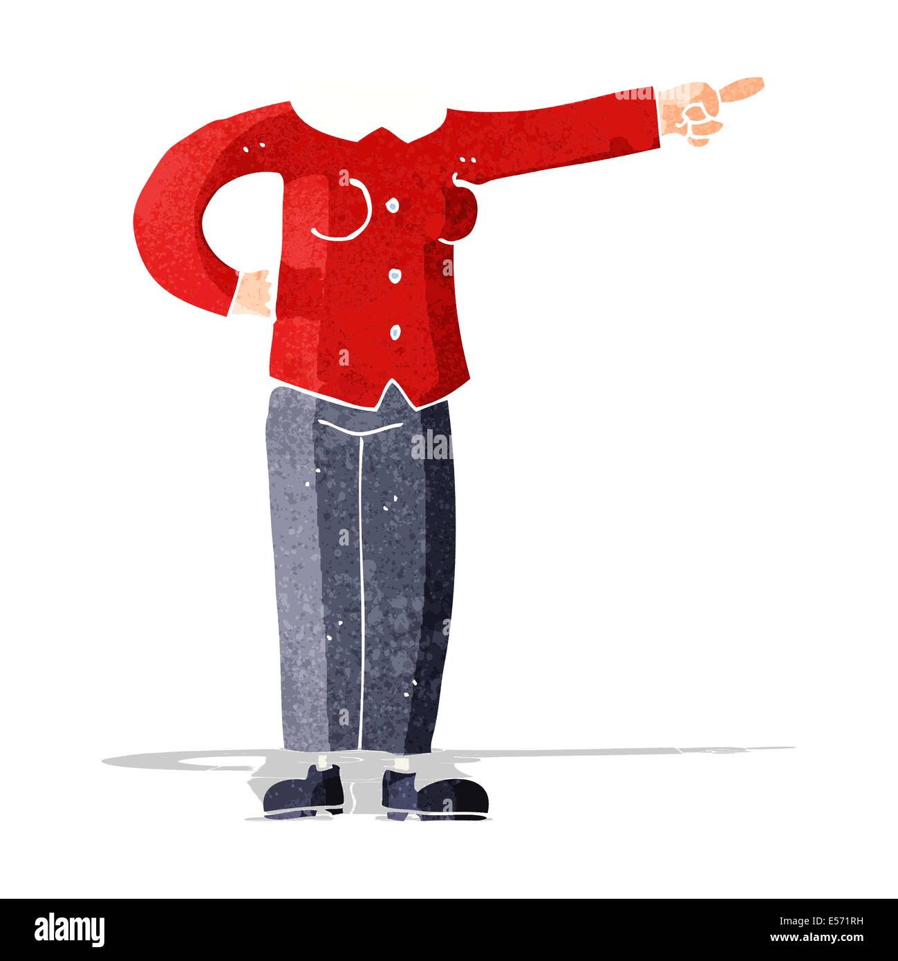 cartoon pointing body (mix and match cartoons or add own photo Stock ...