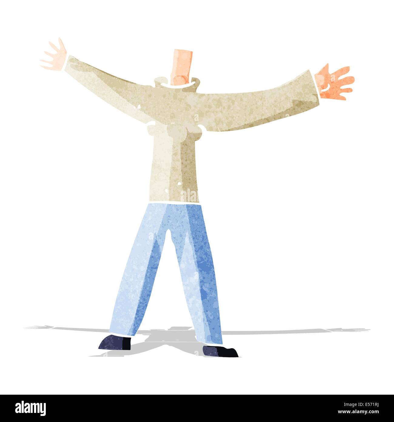 cartoon headless body (mix and match cartoons or add own photo Stock ...