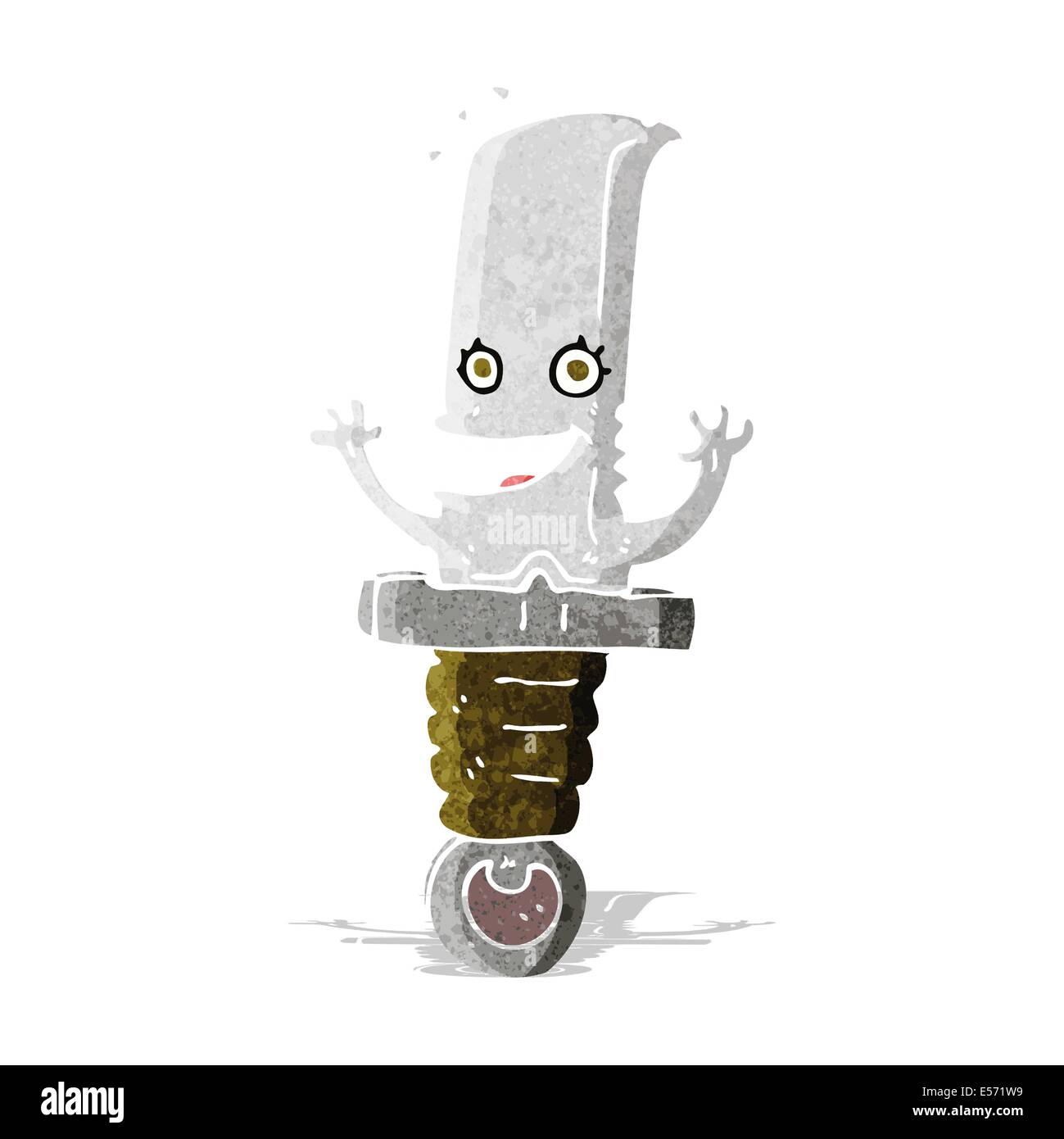 crazy cartoon knife character Stock Vector Image & Art - Alamy