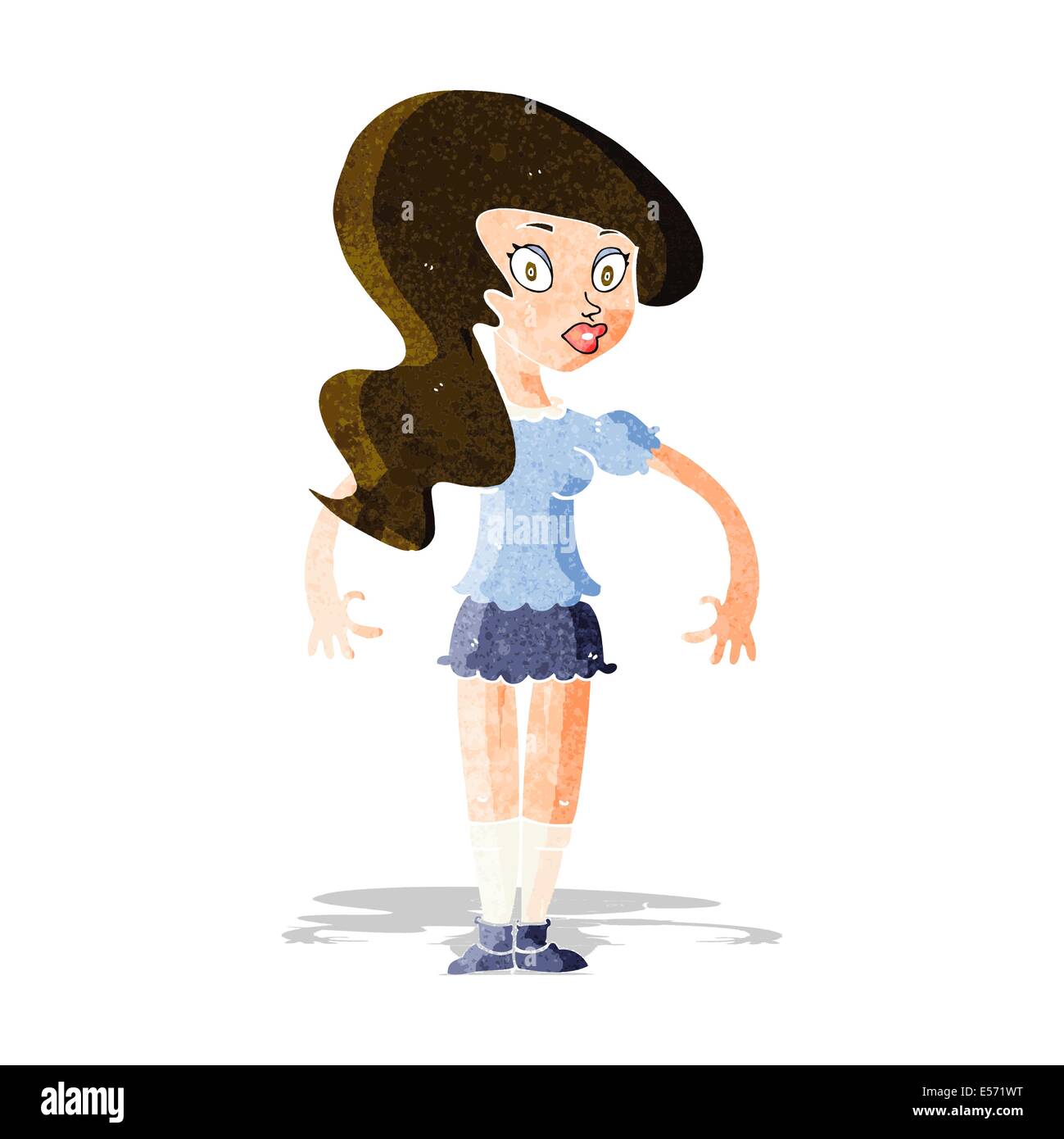 cartoon pretty woman Stock Vector Image & Art - Alamy