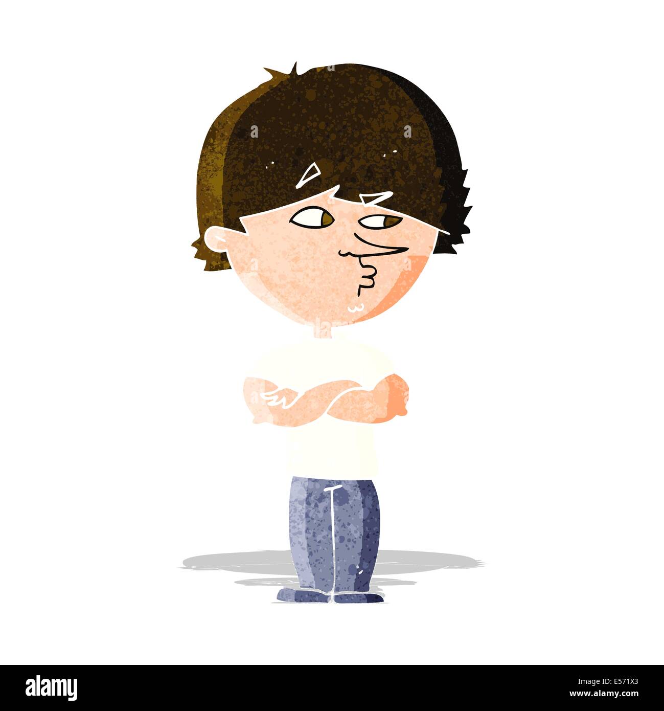 cartoon suspicious man Stock Vector Image & Art - Alamy