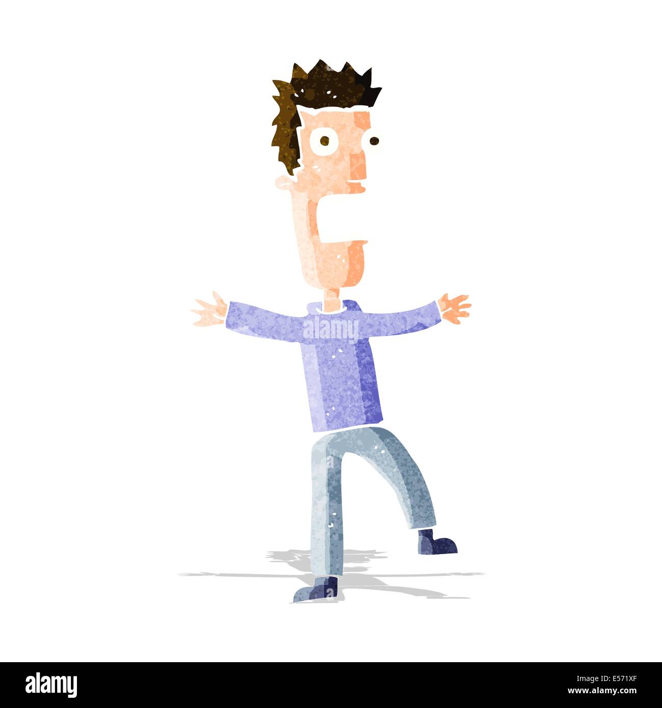 cartoon terrified man Stock Vector Image & Art - Alamy