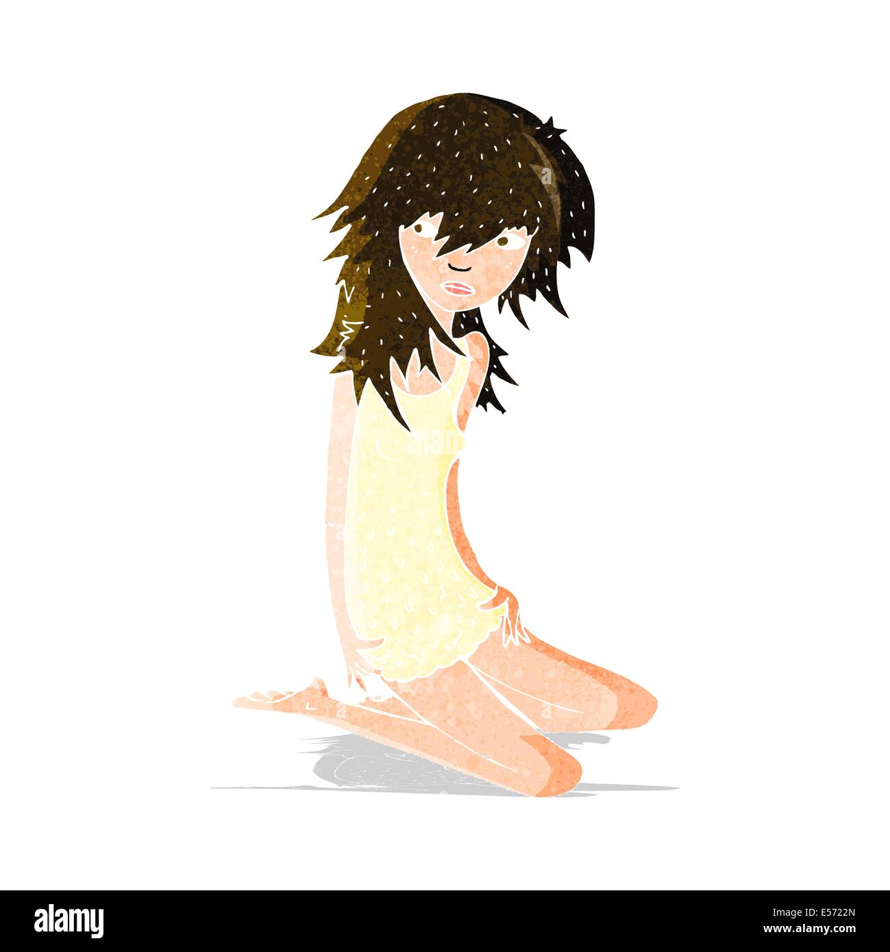 cartoon pretty girl Stock Vector Image & Art - Alamy