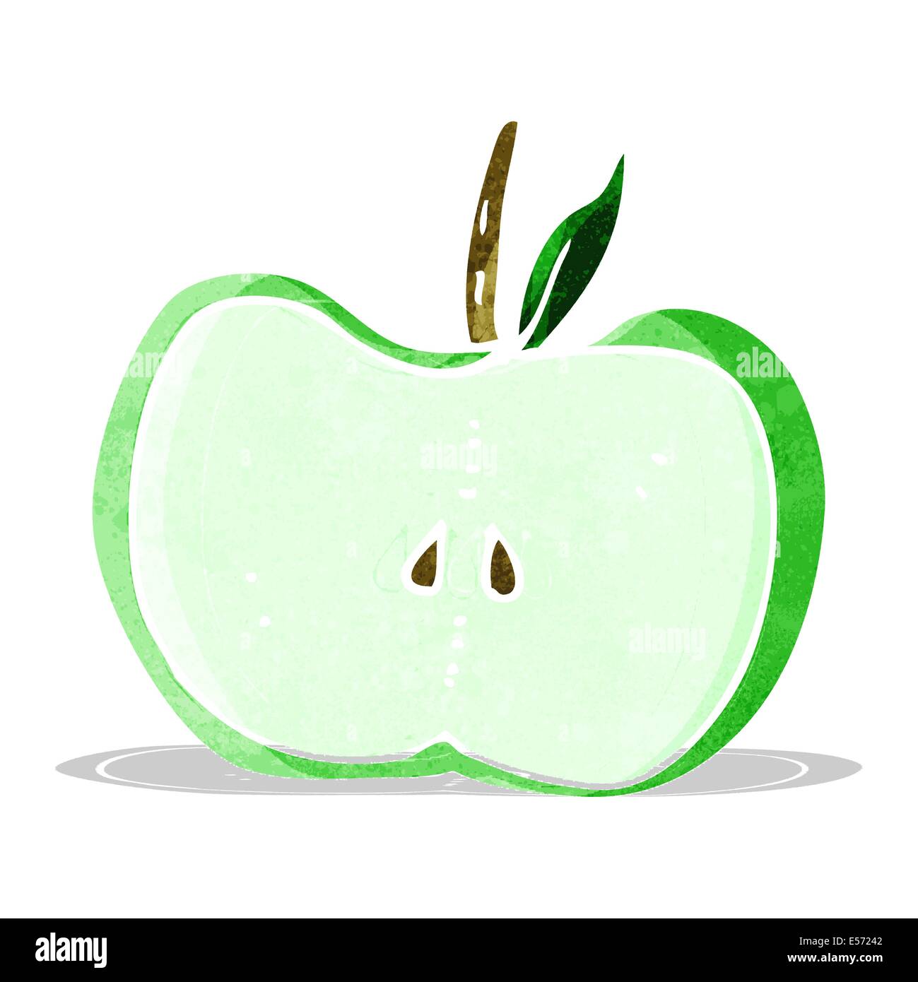 cartoon apple half Stock Vector Image & Art - Alamy