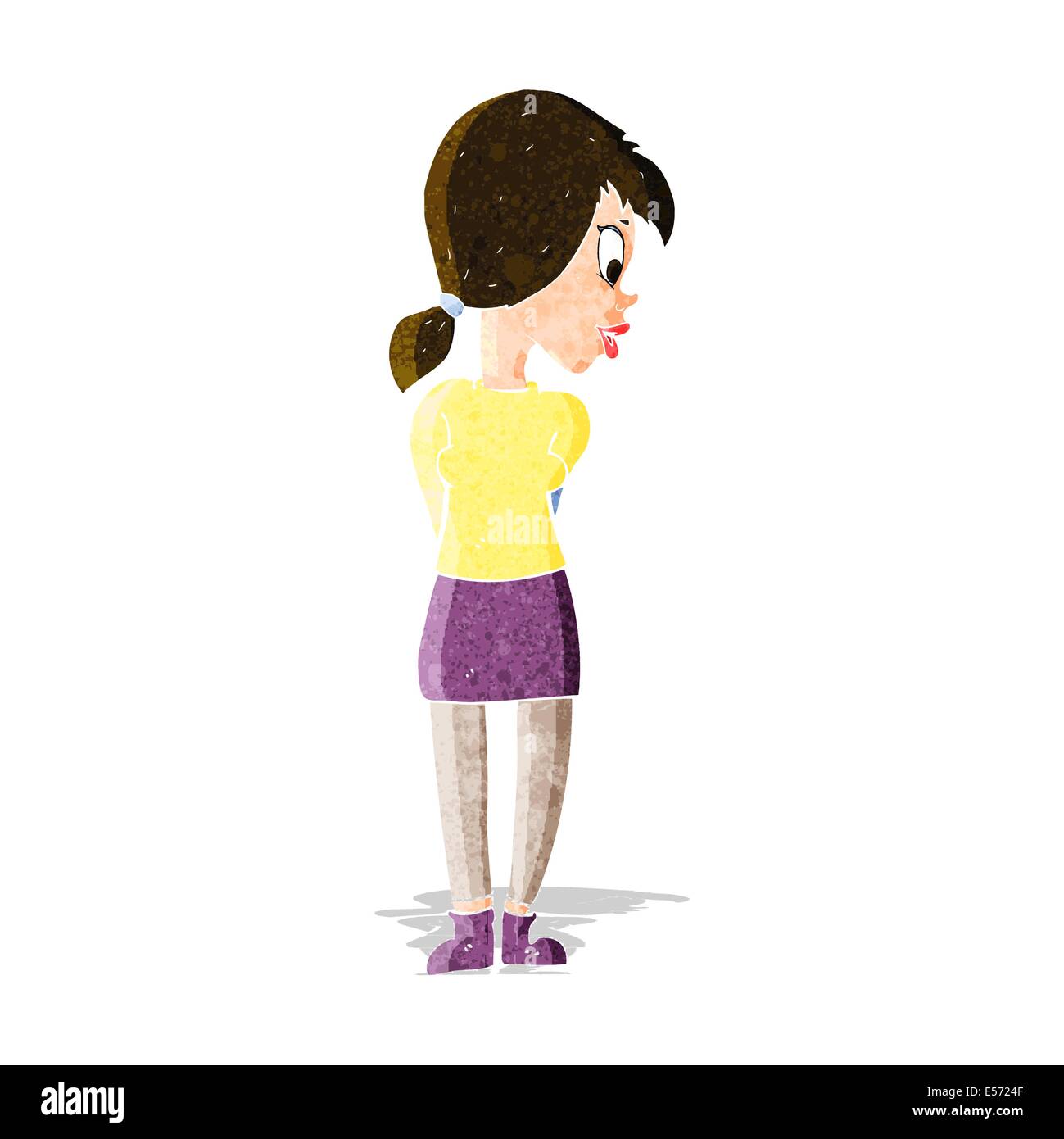 cartoon pretty girl Stock Vector Image & Art - Alamy