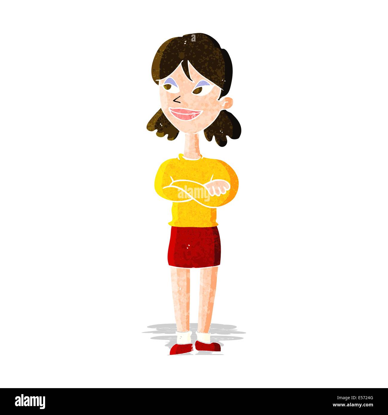 Smug woman Stock Vector Images - Alamy
