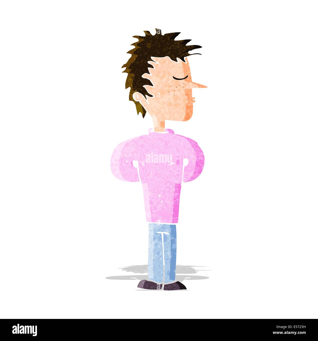 Cartoon man ignoring hi-res stock photography and images - Alamy