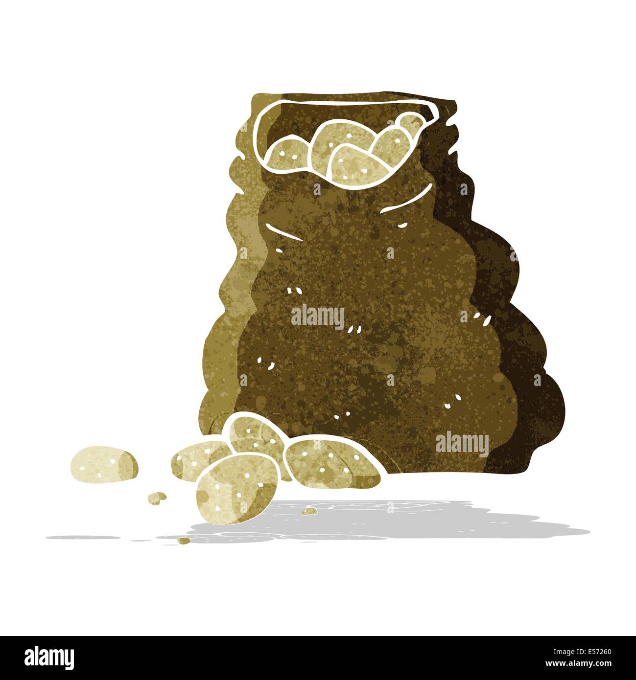 cartoon sack of potatoes Stock Vector Image & Art - Alamy