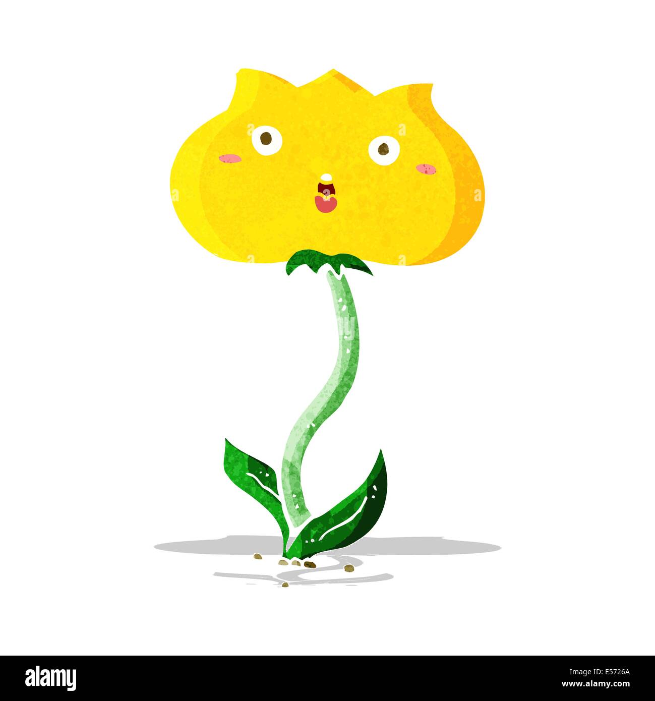 cartoon shocked flower Stock Vector Image & Art - Alamy