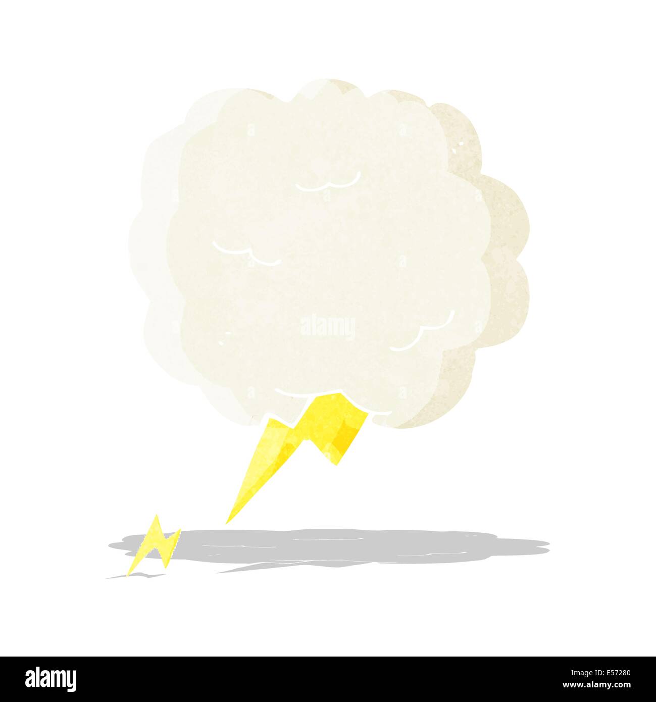 cartoon thundercloud symbol Stock Vector Image & Art - Alamy