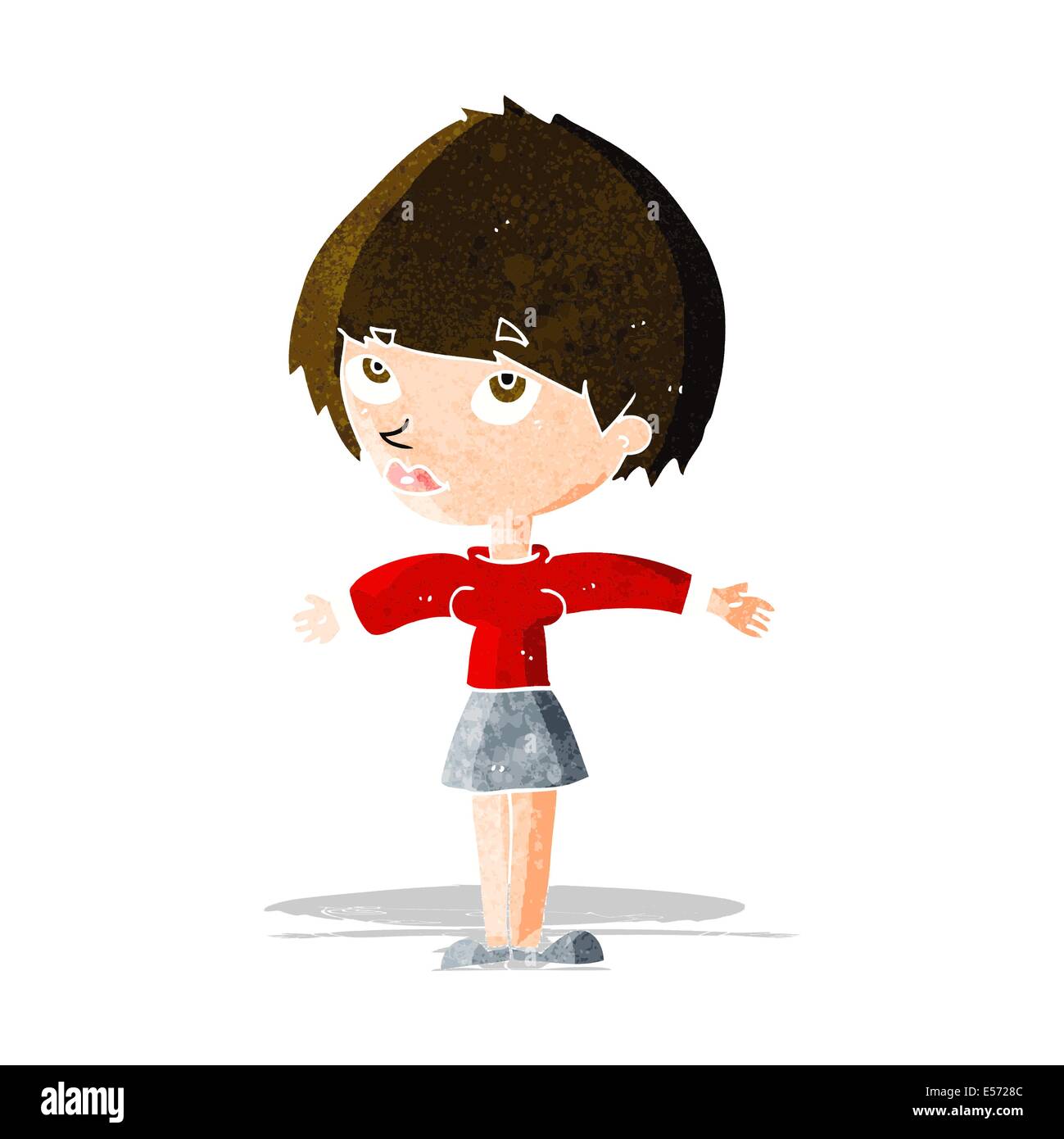 cartoon woman with open arms Stock Vector Image & Art - Alamy