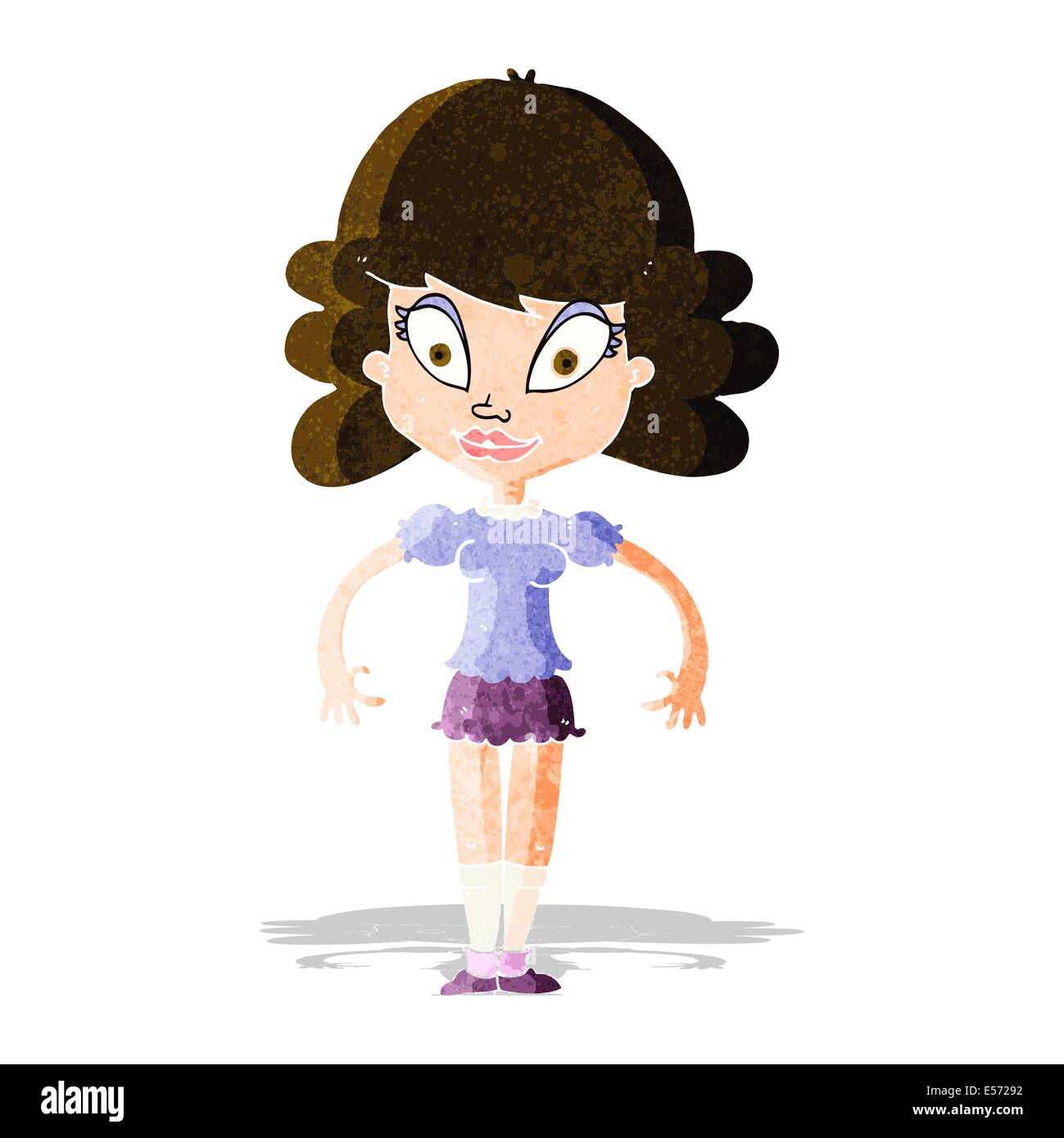 cartoon pretty woman Stock Vector Image & Art - Alamy