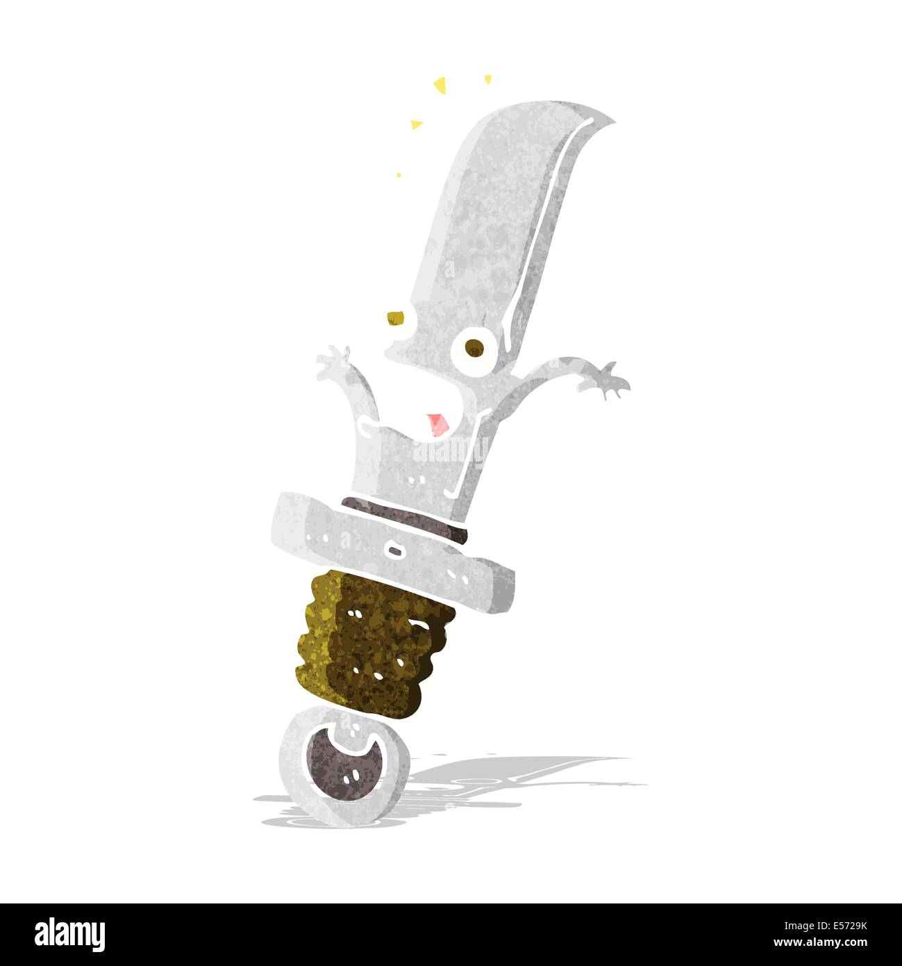 Cartoon frightened knife hi-res stock photography and images - Alamy