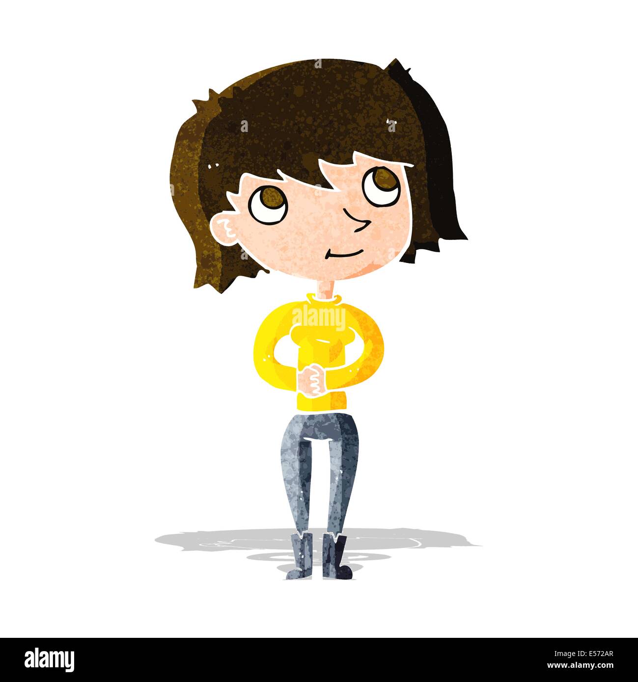 cartoon friendly woman Stock Vector Image & Art - Alamy