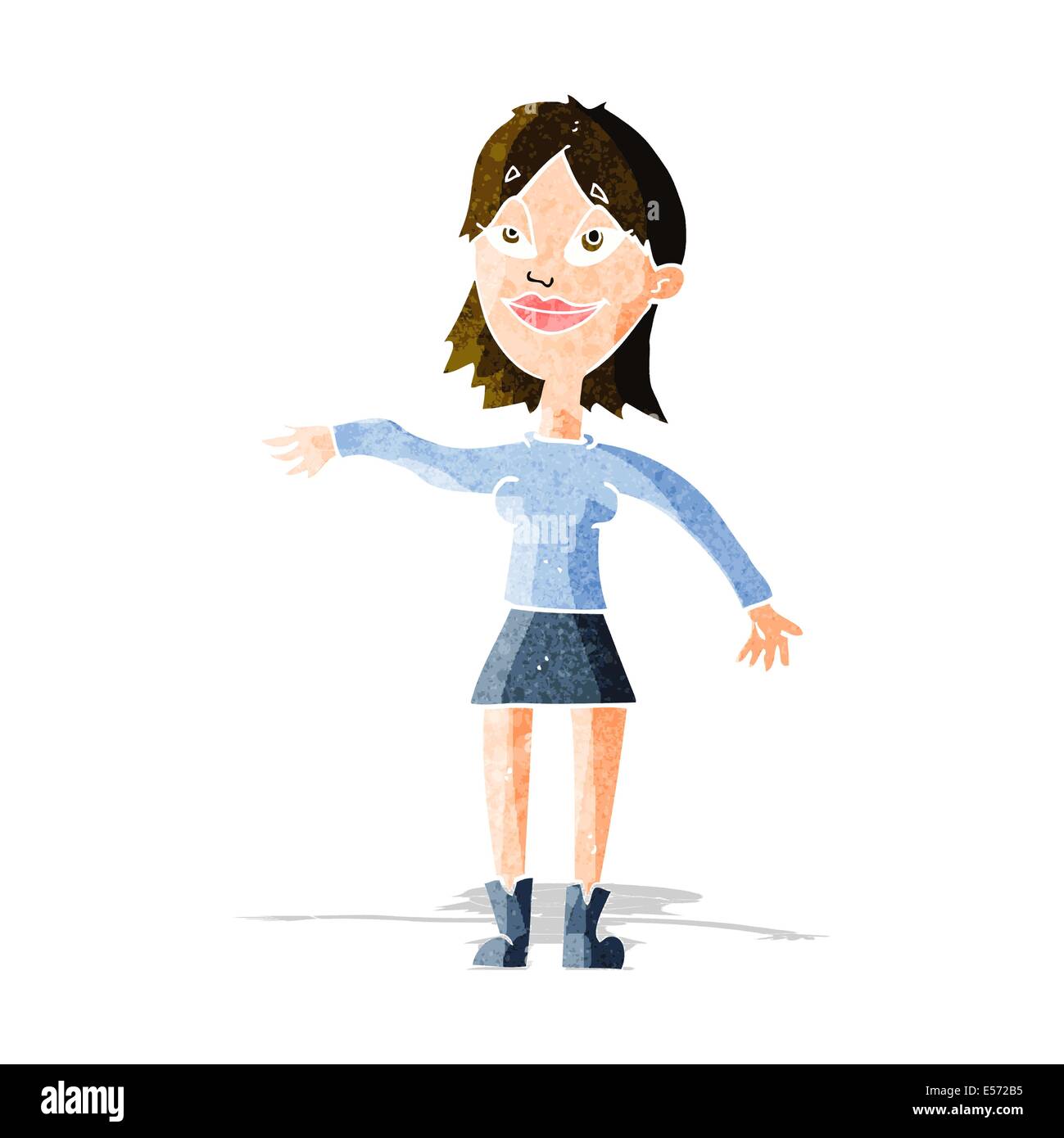 cartoon woman making hand gesture Stock Vector Image & Art - Alamy