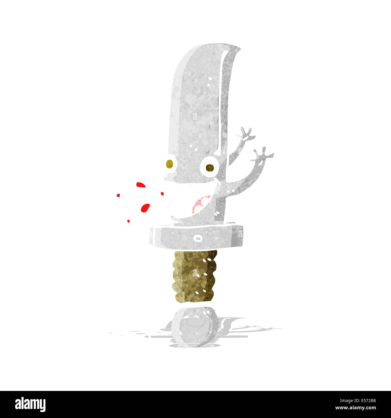 crazy knife cartoon character Stock Vector Image & Art - Alamy