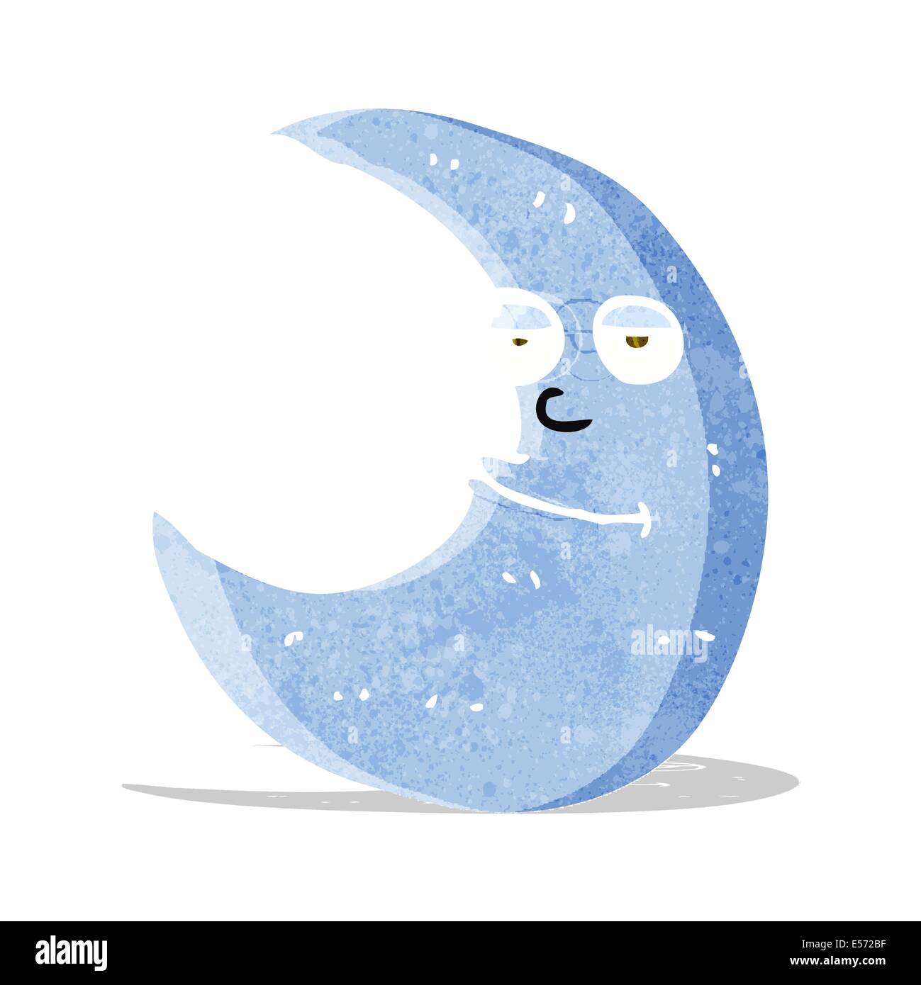 happy cartoon moon Stock Vector Image & Art - Alamy