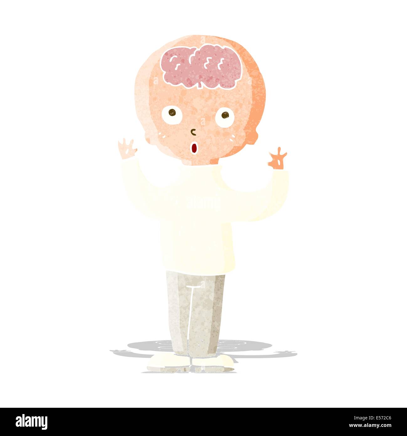 Vector illustration genius boy cartoon Cut Out Stock Images & Pictures ...