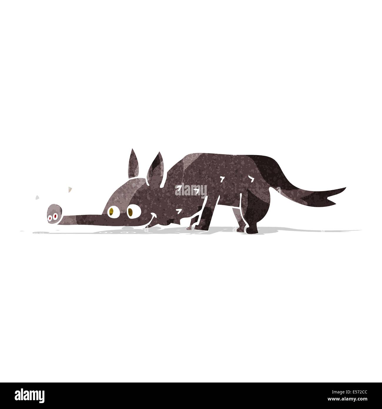 cartoon dog sniffing floor Stock Vector Image & Art - Alamy