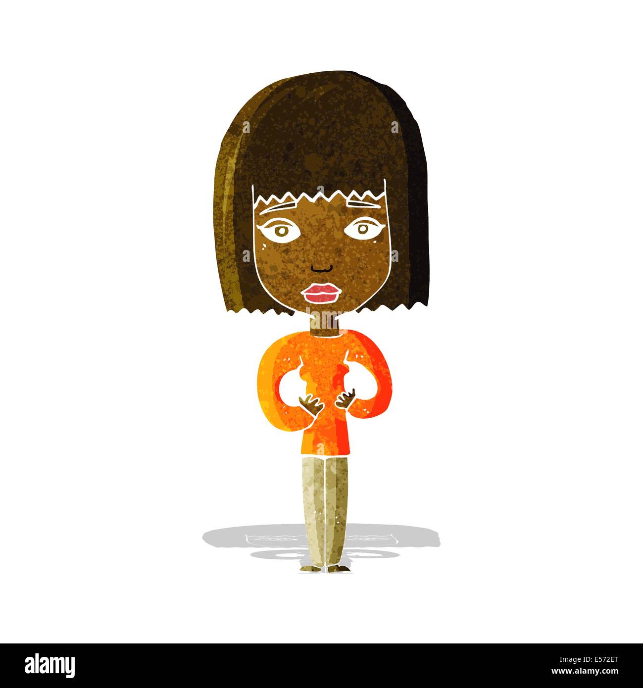 cartoon woman indicating self Stock Vector Image & Art - Alamy